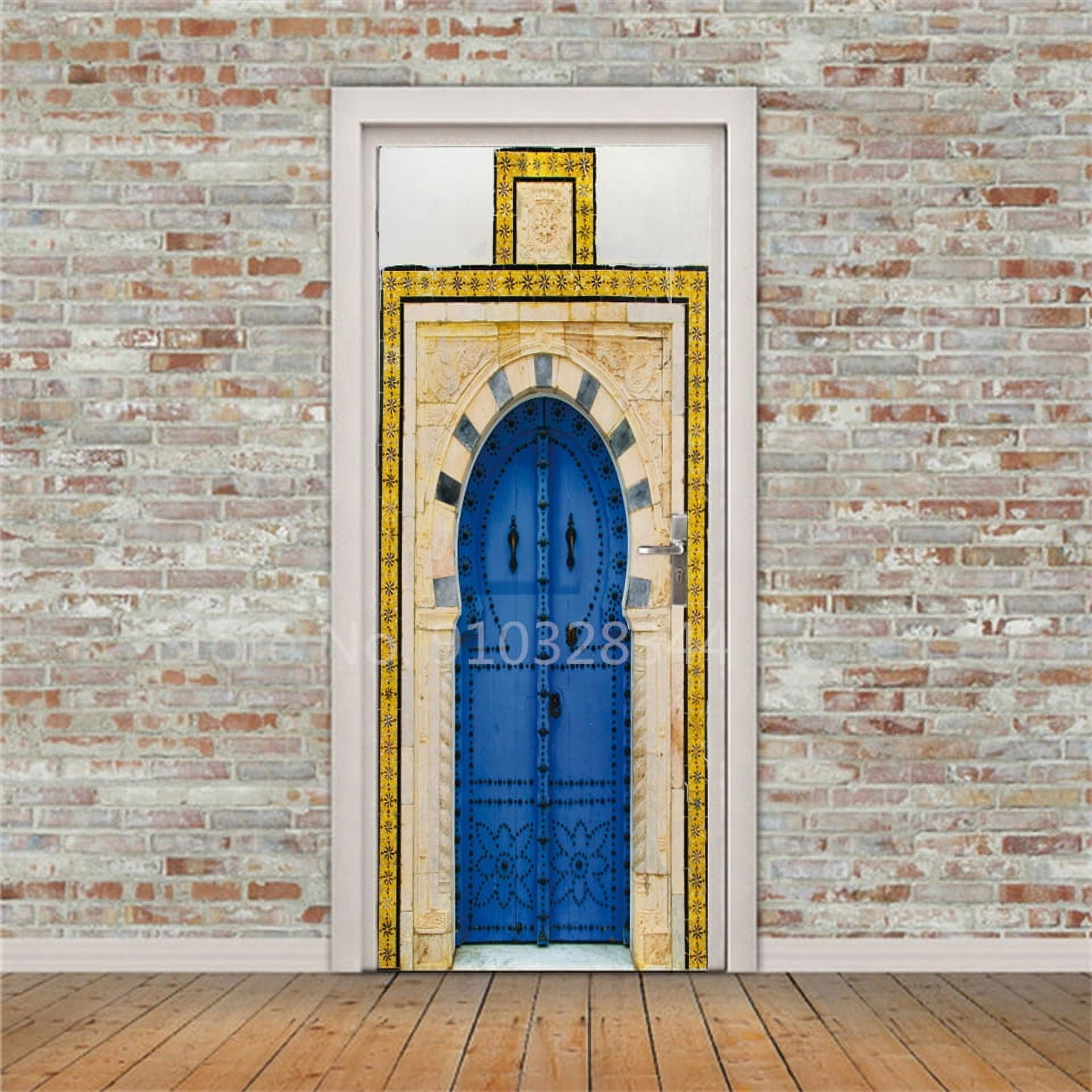 Arabic Style Door Sticker Self Adhesive Wallpaper Living Room Bedroom ...