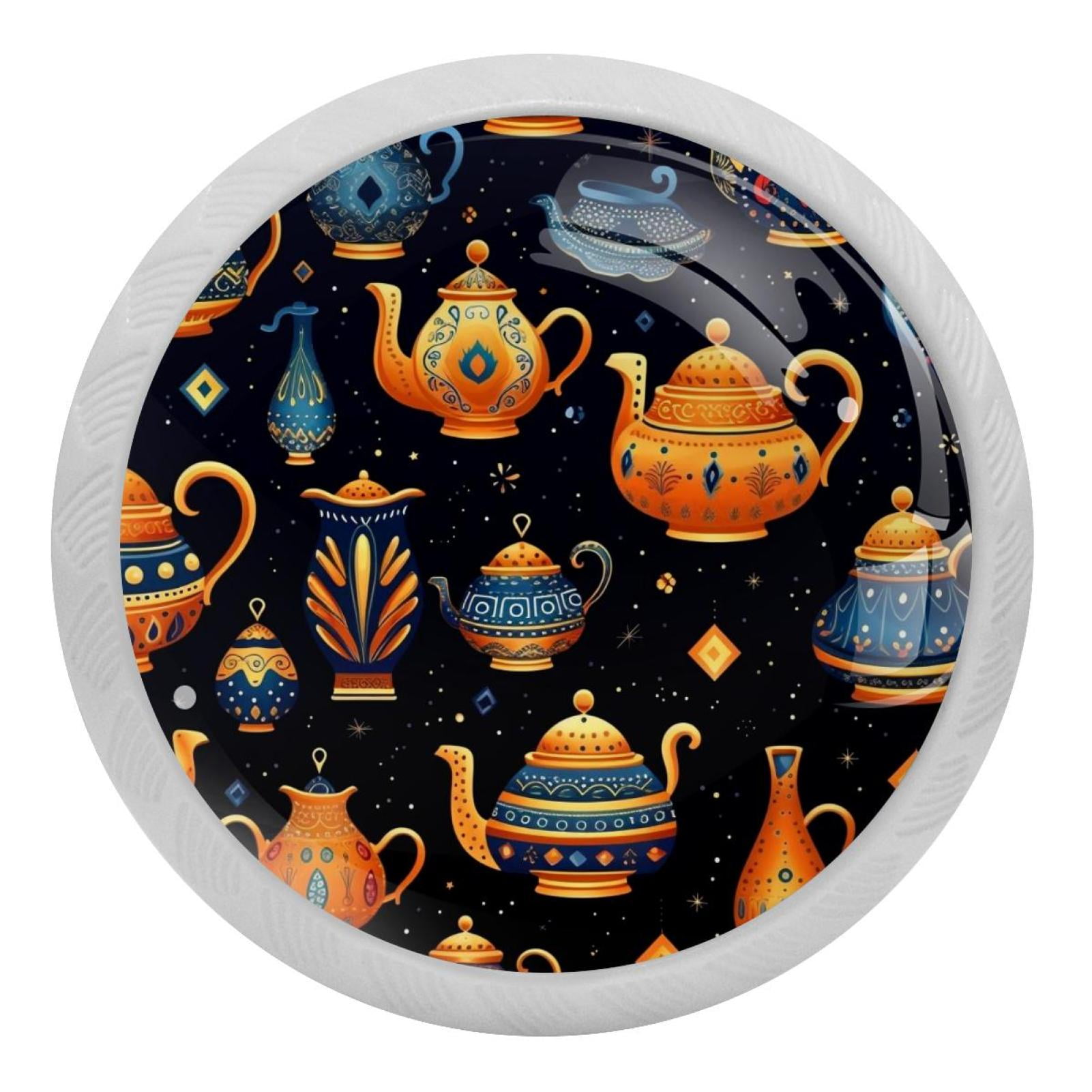Arabic Teapot Fluorescent Glow-in-the-Dark Cabinet Door Knobs - Round 4 ...
