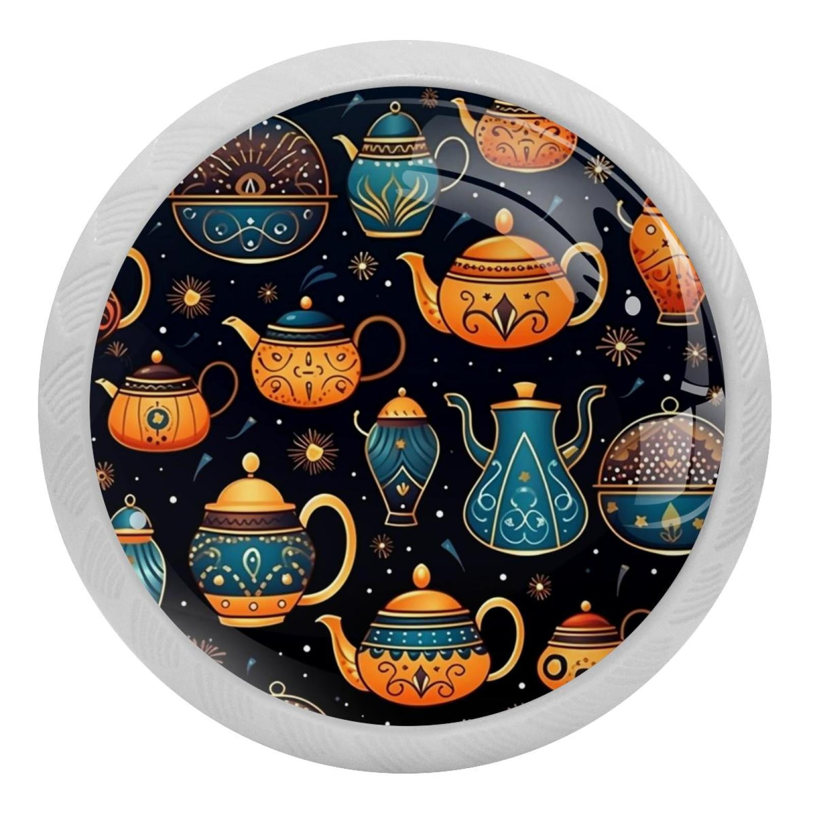 Arabic Teapot Glow-in-the-Dark Cabinet Knobs: Fluorescent Drawer Pulls ...