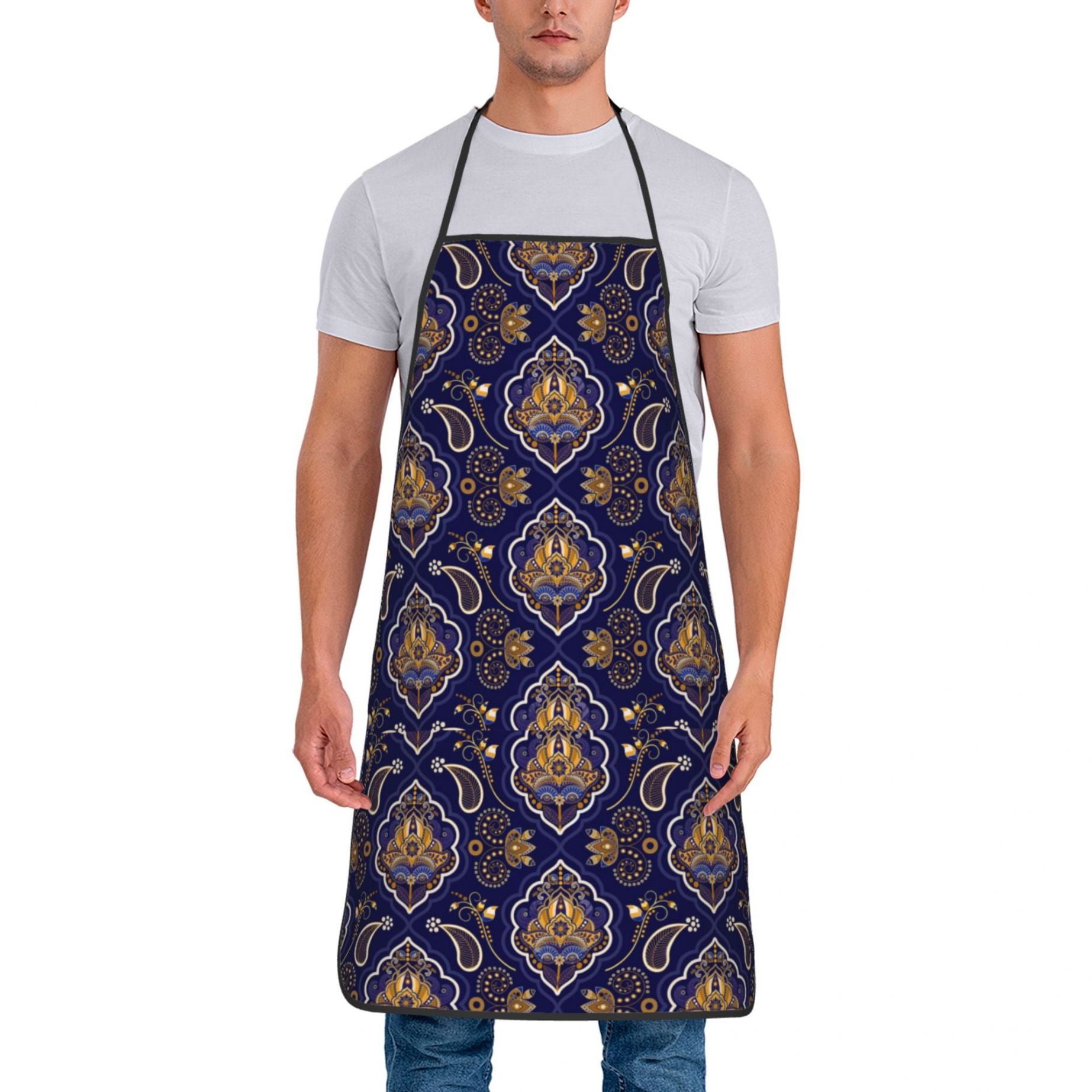Arabic effects Aprons for Women Men Waterproof Apron Kitchen Chef ...
