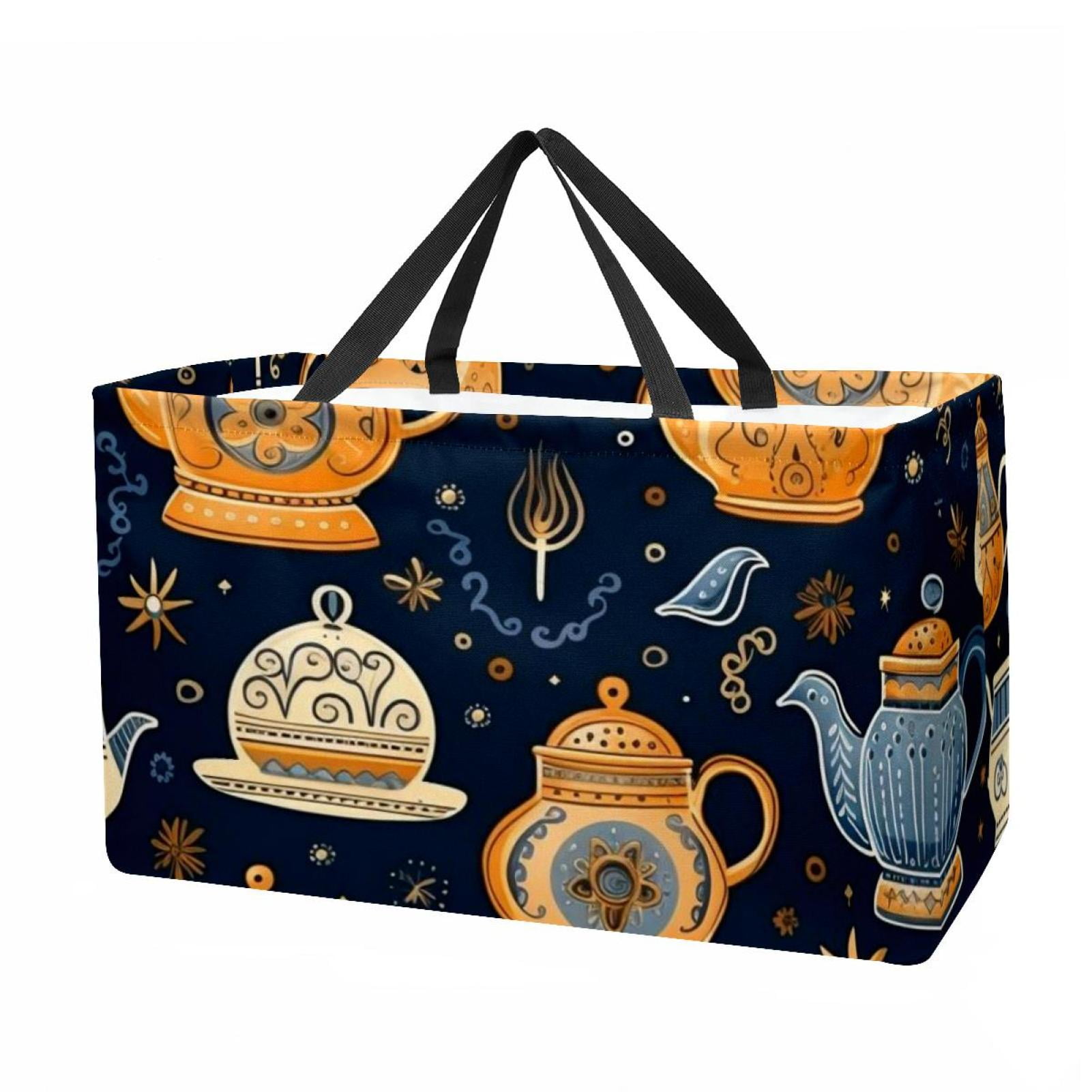 Arabic teapot Collapsible Oxford Cloth Tote Bag: Reusable, Foldable ...