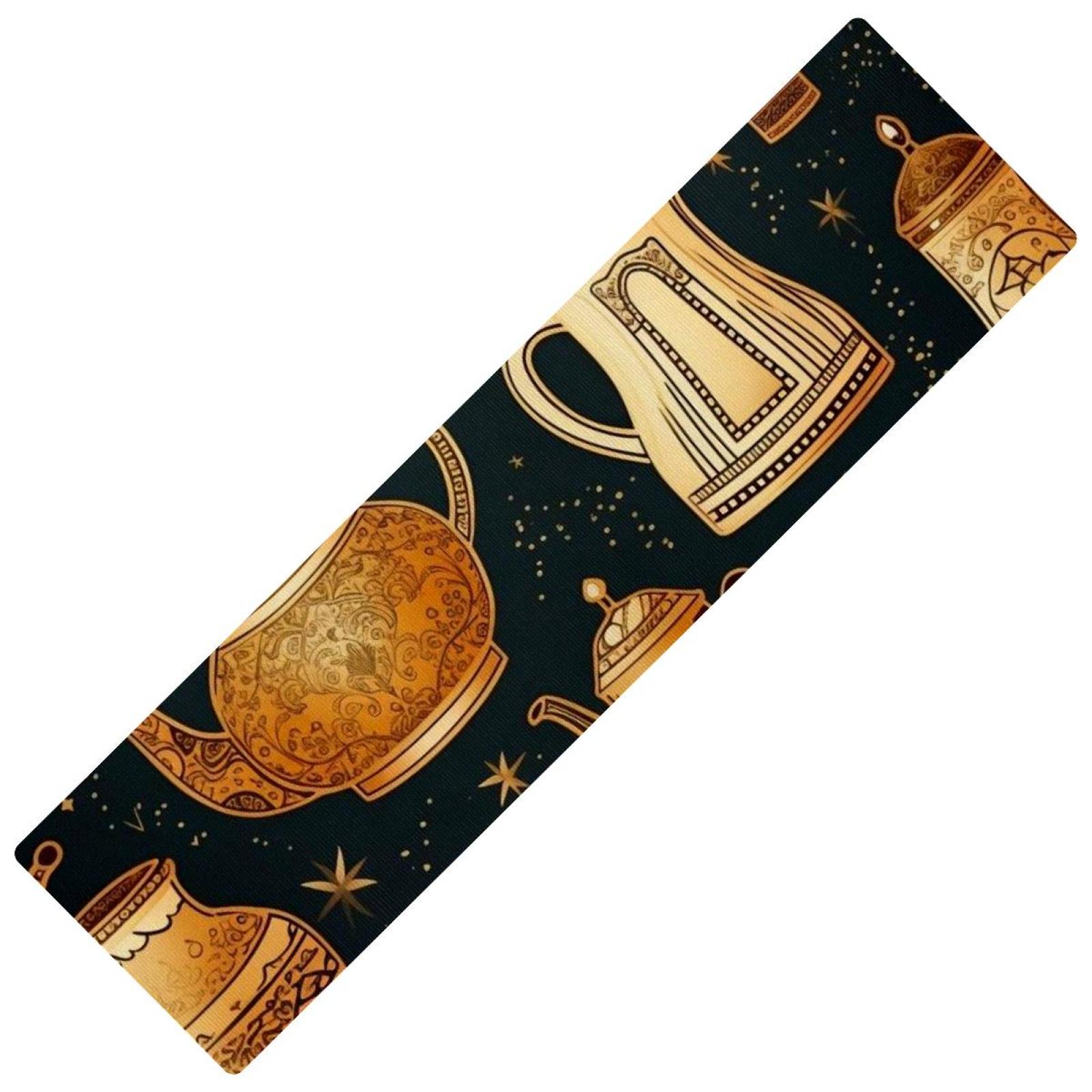 Arabic teapot Kitchen Runner Rug, Rectangular 15.7"x59" Washable ...