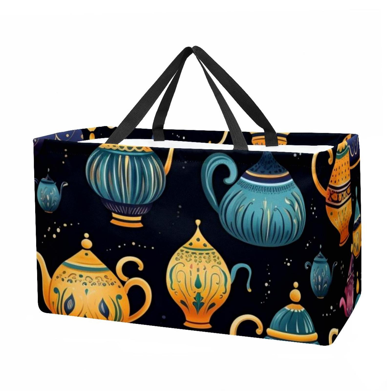 Arabic teapot Large Foldable Oxford Cloth Beach Bag Storage Basket ...