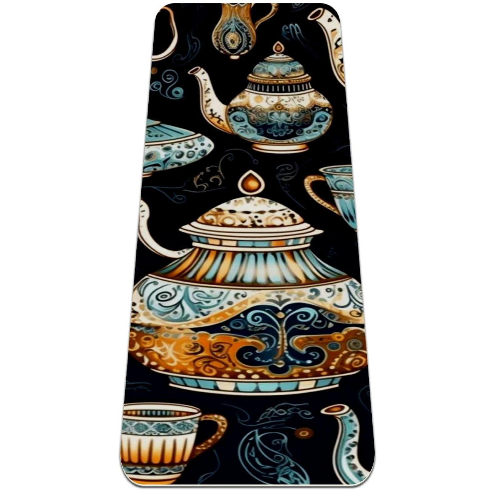 Arabic teapot Premium TPE Yoga Mat -, Extra Thick Exercise Mat for Yoga ...