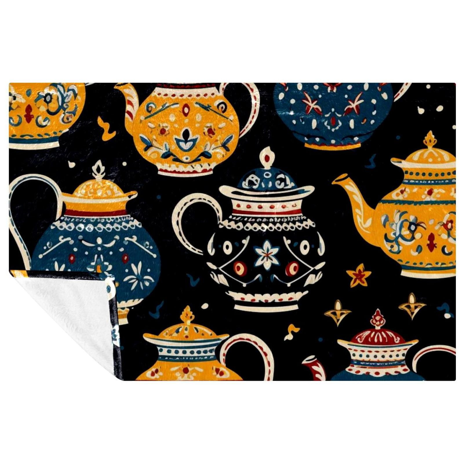 Arabic teapot Super Soft Microfiber Throw Blanket - Lightweight Fluffy ...
