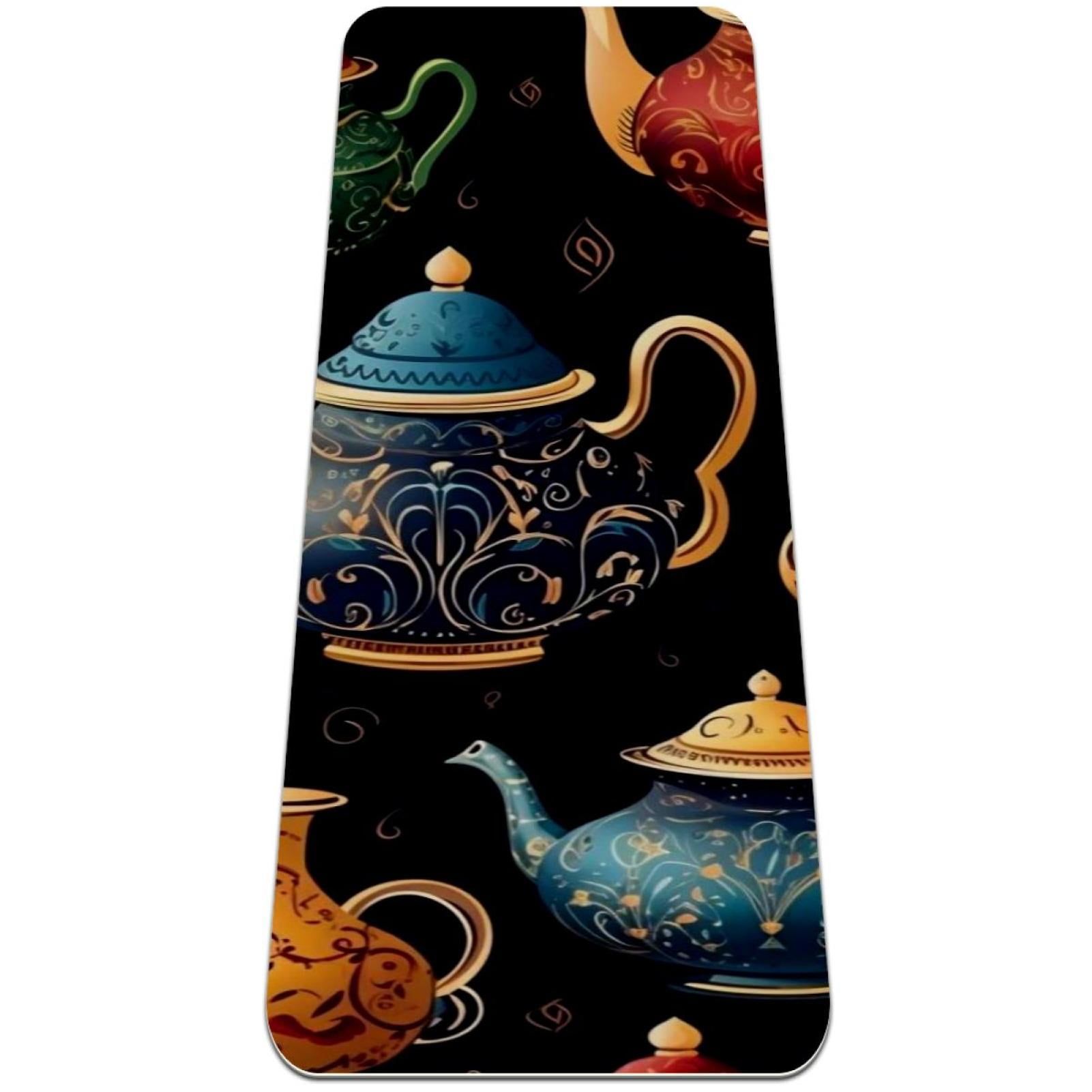 Arabic teapot TPE Yoga Mat - Exercise Mat for Yoga & Pilates - Walmart.com