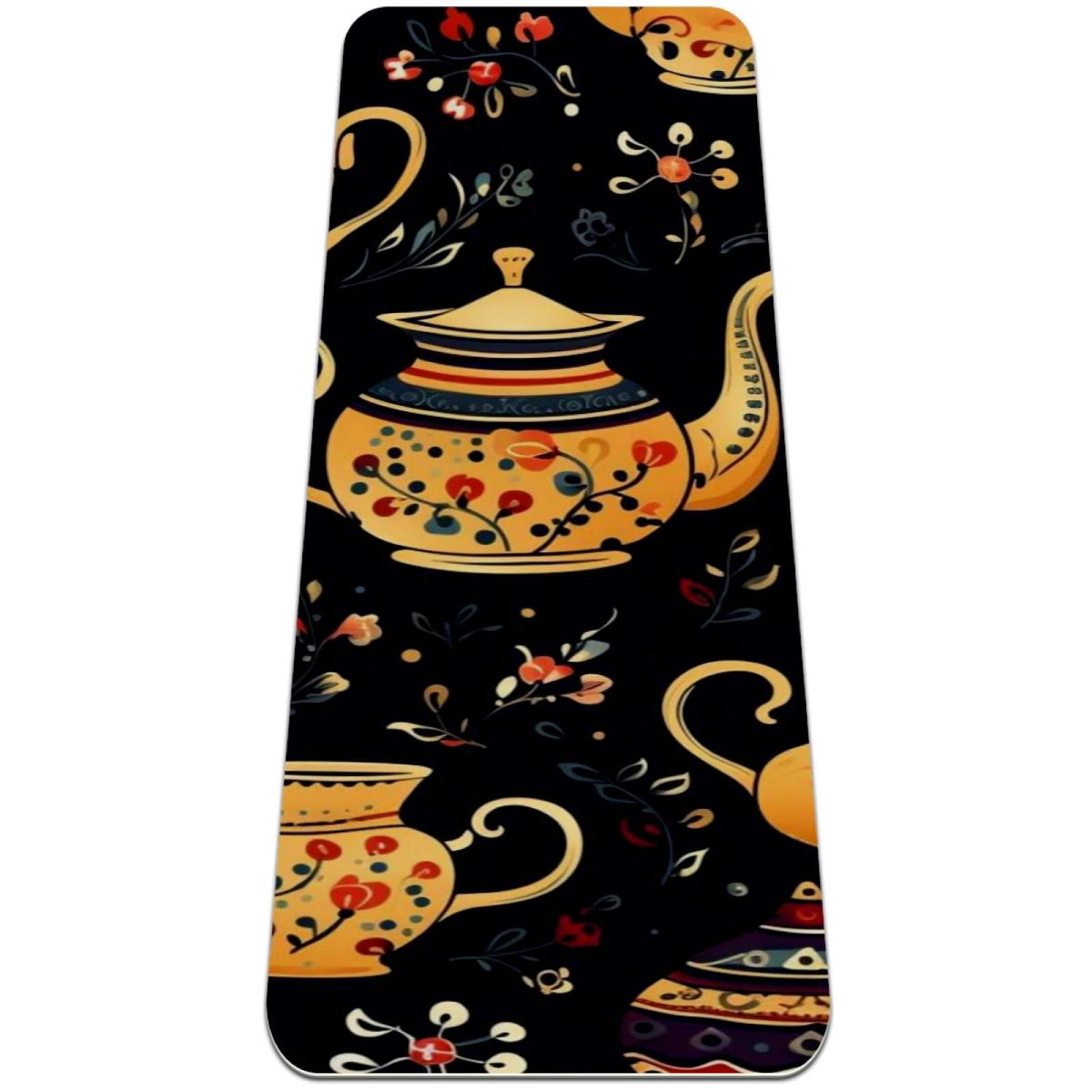 Arabic teapot TPE Yoga Mat - Exercise Mat for Yoga and Pilates ...