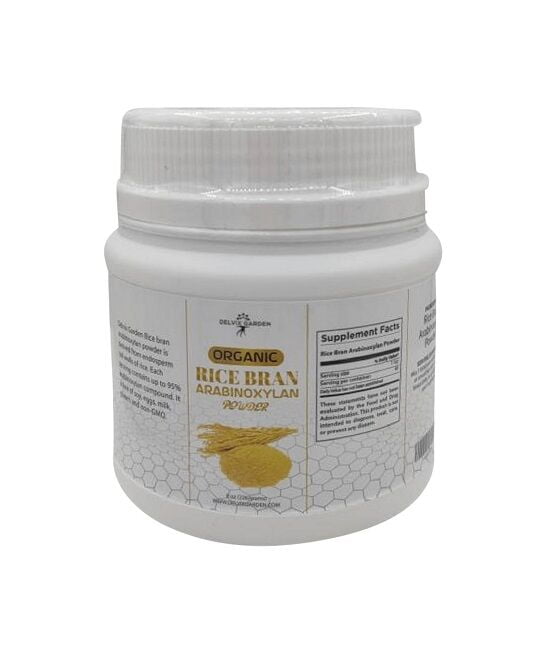 Arabinoxylan Supplement Powder, 8 oz Organic Rice Bran Arabinoxylan ...
