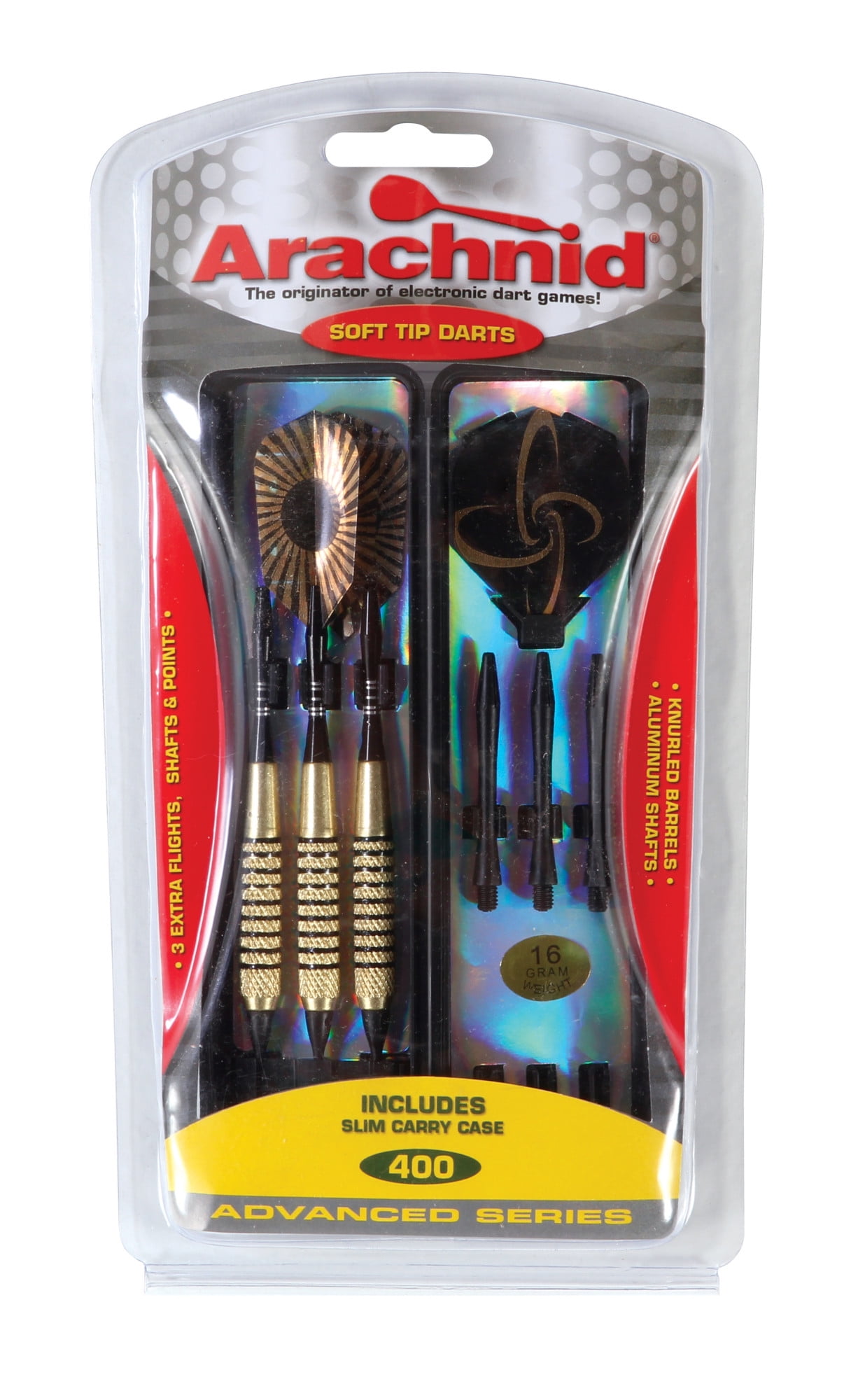 Arachnid Advanced Series 400 16-Gram Soft Tip Darts with Knurled ...