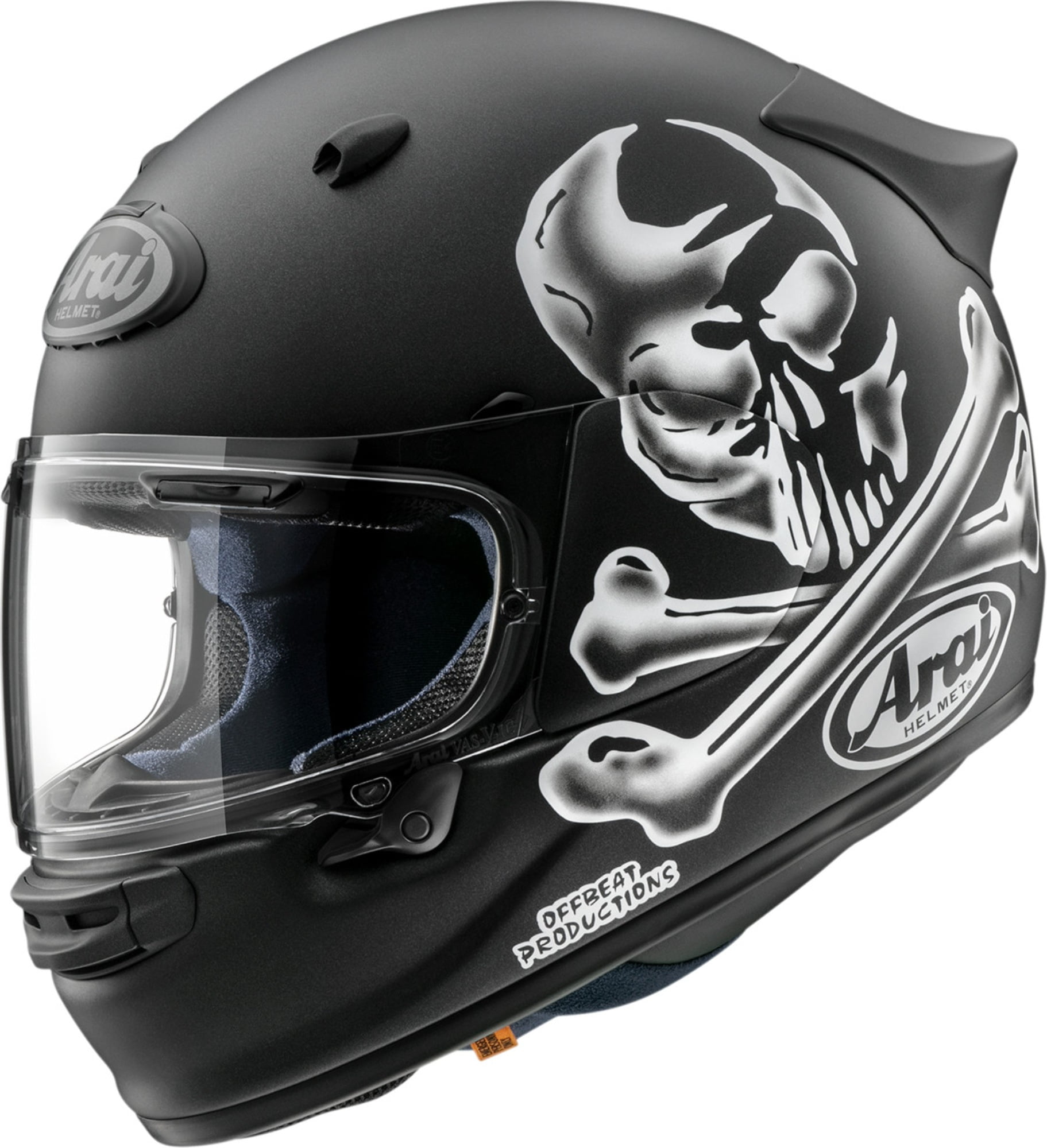 Arai Contour-X Jolly Roger Motorcycle Helmet (M2020) Black/White LG ...