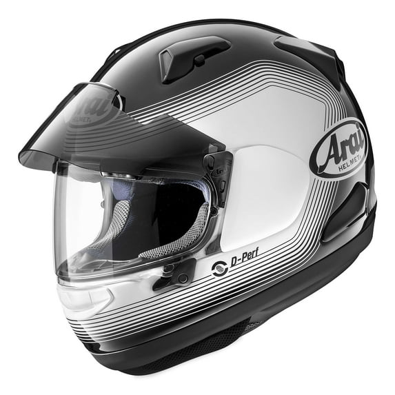 Arai Quantum-X Shade Motorcycle Helmet White/Black MD - Walmart.com