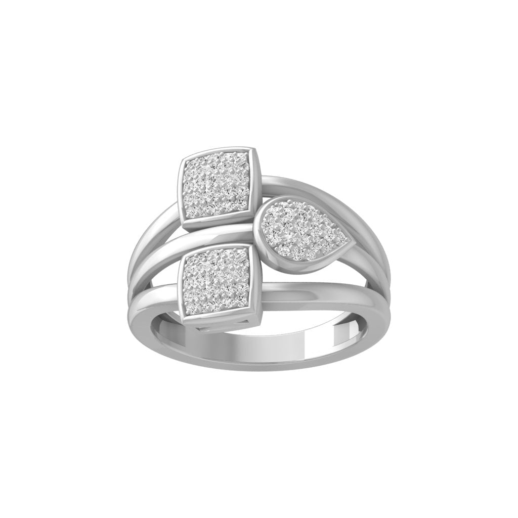 Araiya Fine Jewelry 14K White Gold Round-shape Lab Grown Diamond ...