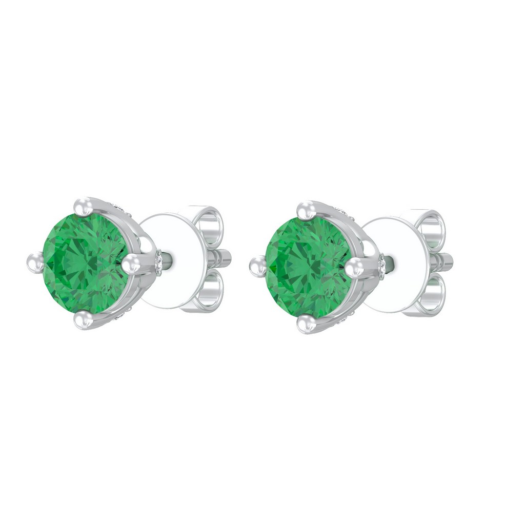 Araiya Fine Jewelry 925 Sterling Silver Lab Grown Diamond and 3.00 mm ...