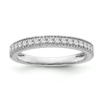 Araiya Fine Jewelry 10K White Gold Round-shape Lab Grown Diamond ...