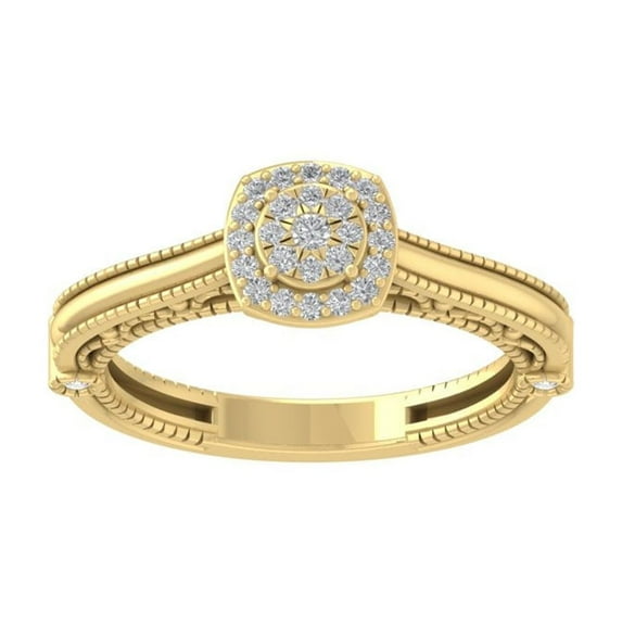Araiya Fine Jewelry 10K Yellow Gold Round-shape Lab Grown Diamond ...