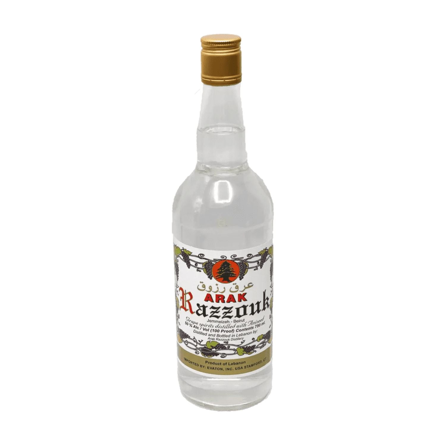 Arak Razzouk Brandy, 750 ml 50% ABV - Walmart.com