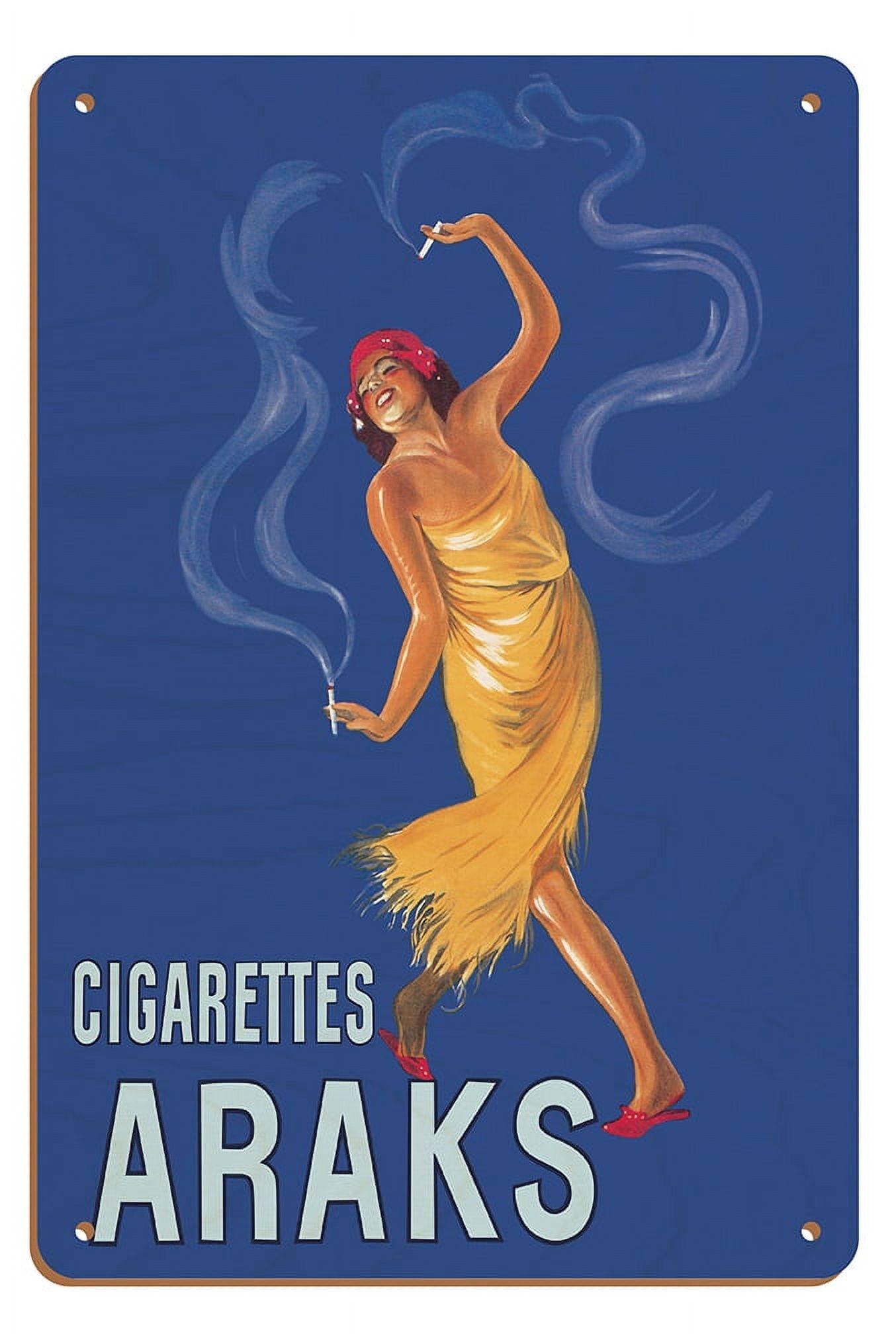 Araks Egyptian-Style Cigarettes - Vintage Advertising Poster by ...