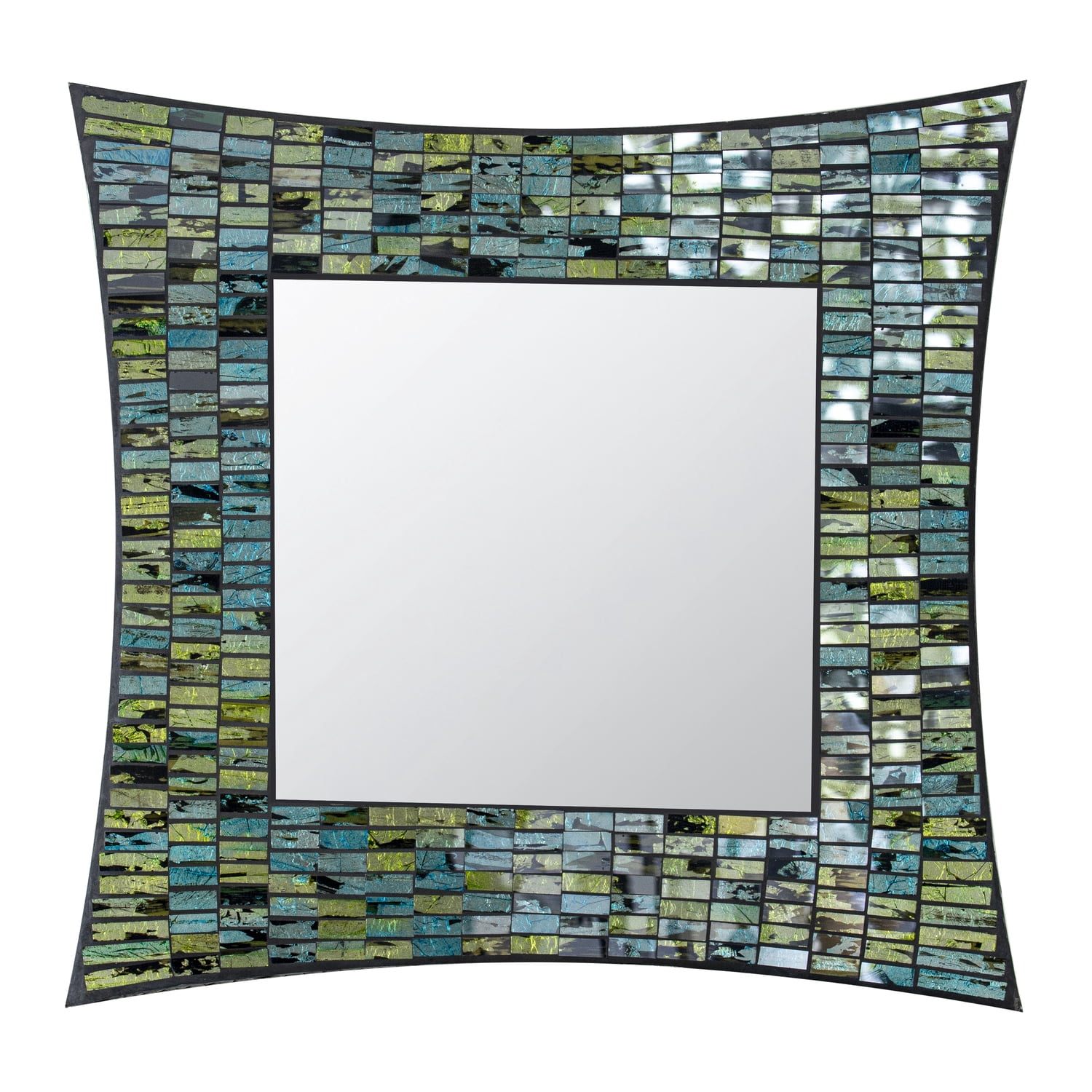 Aramis Mosaic Glass Wall Mirror - Walmart.com