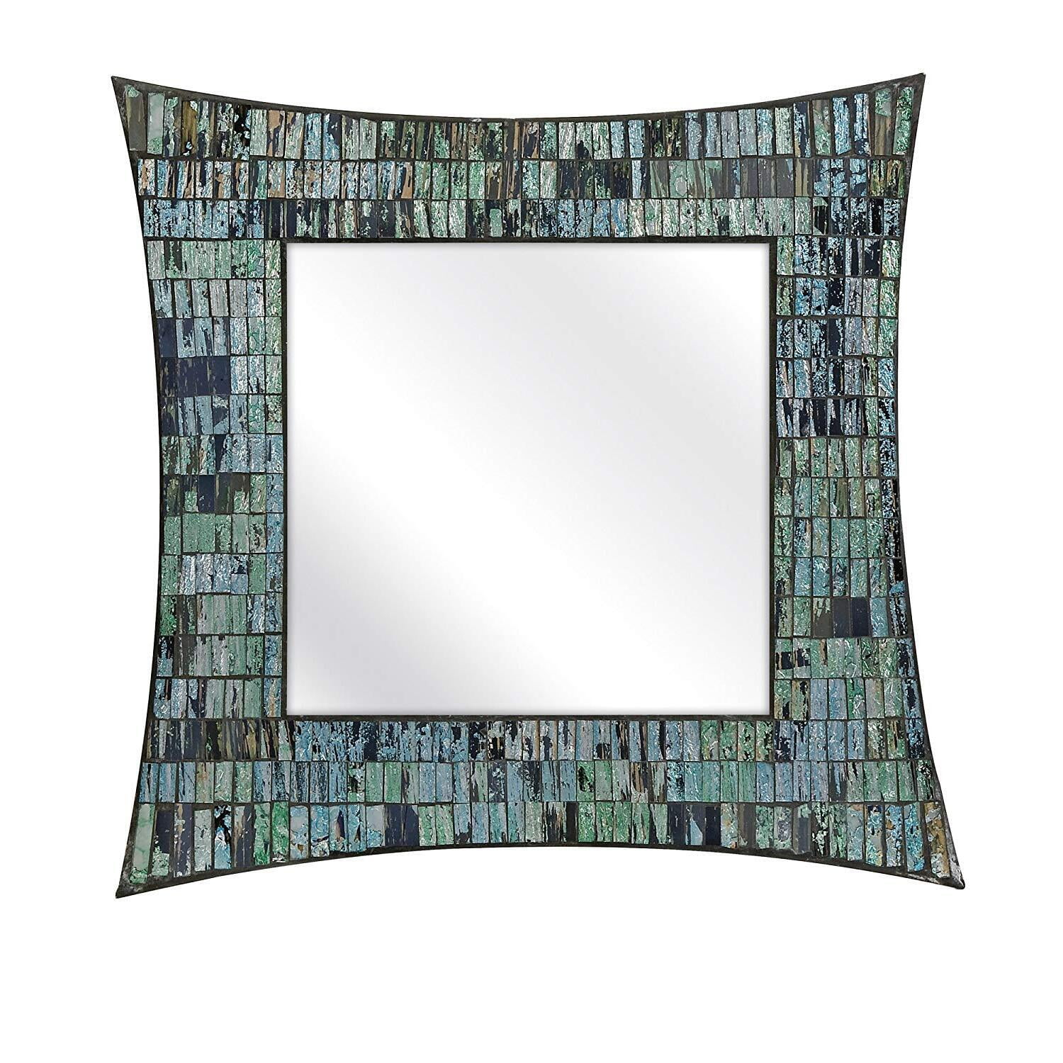 Aramis Mosaic Glass Wall Mirror - Walmart.com