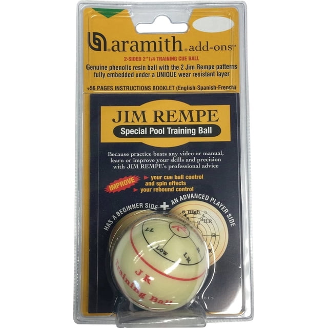 Aramith 2-1/4" Regulation Size Billiard/Pool Ball: Jim Rempe Training ...