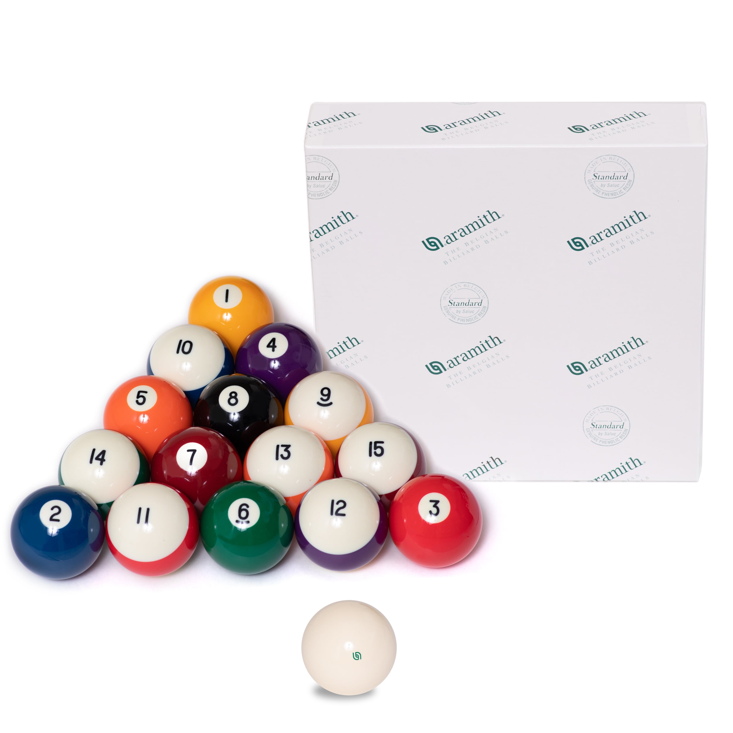 Aramith Crown Standard Billiard Pool Ball set 2 1/4" with Magnetic Cue ...
