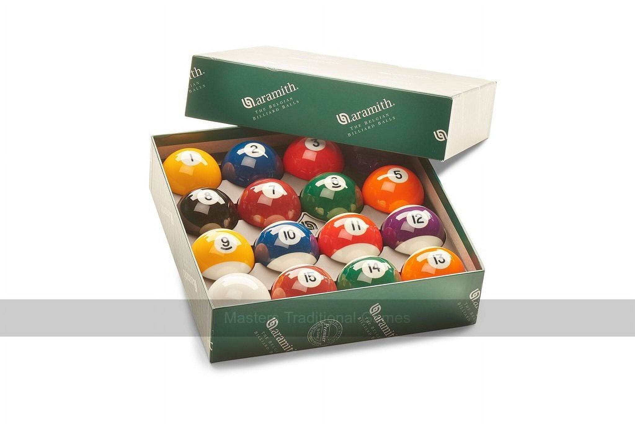 Aramith Premier Engraved Pool Balls - 2 and 1/4 inch - Spots and ...