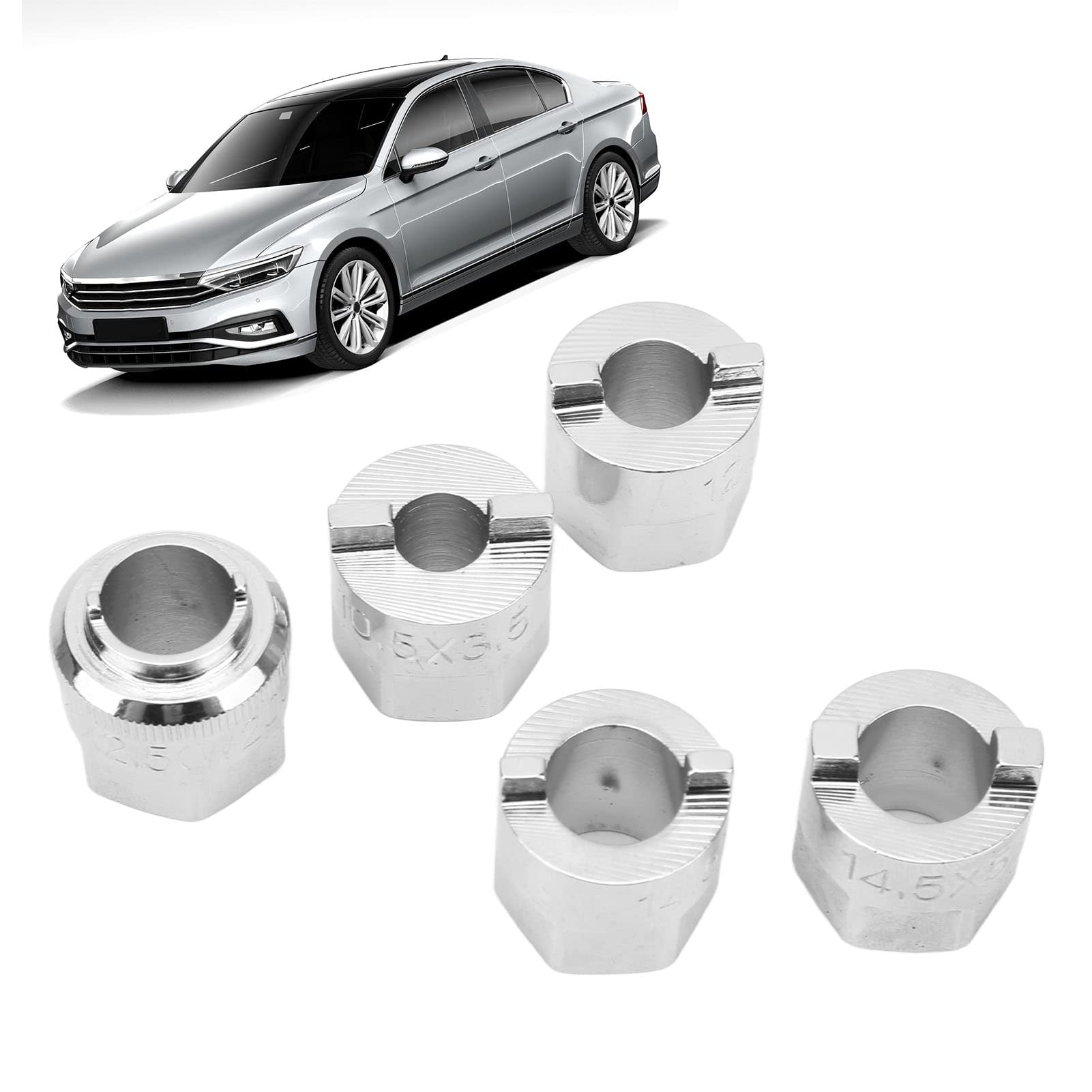 Aramox Strut Nut Socket, 5Pcs Front Suspension Shock Absorber Strut Nut ...