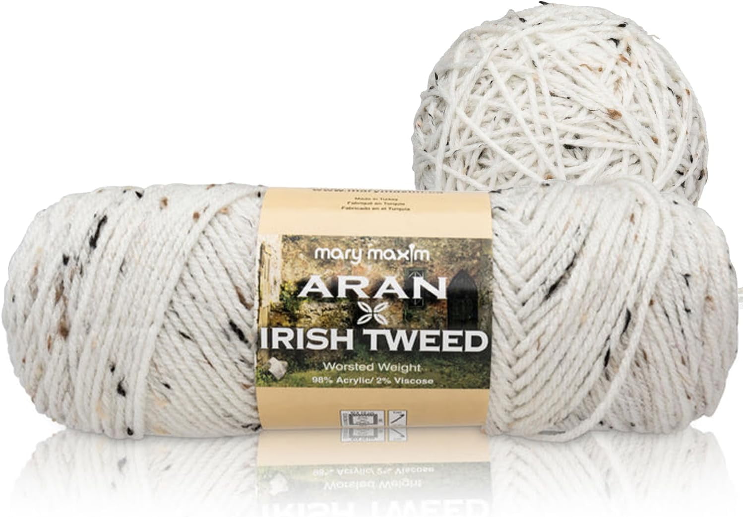 Aran Irish Tweed Yarn - Walmart.com