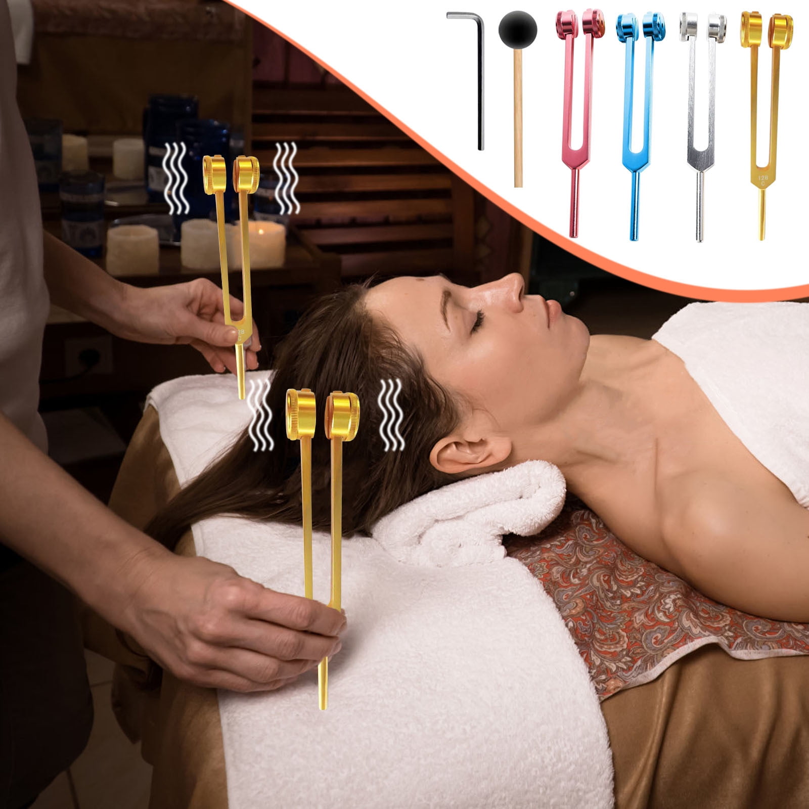 Aranovia 128 hz, Healing Tuning Fork Original, Vemise 128 Hz, The Healing Instrument Bonuses ...