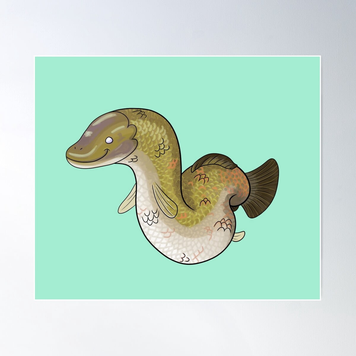 Arapaima Fish Poster Wall Art, Modern Wall Decor For Living Room ...