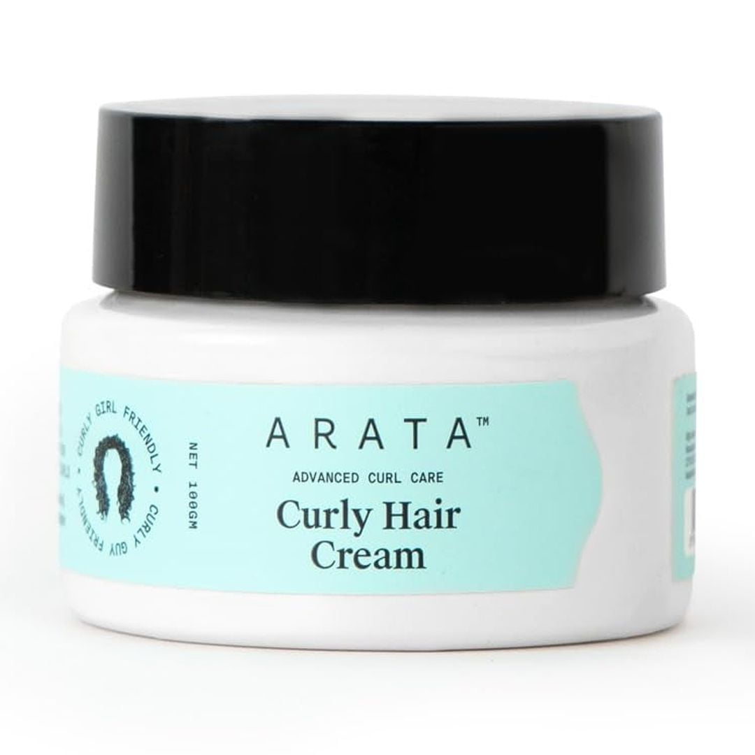 Arata Advanced Curl Care Curly Hair Cream (100 GM) For Velvety Soft Curls | Intensive Moisture ...