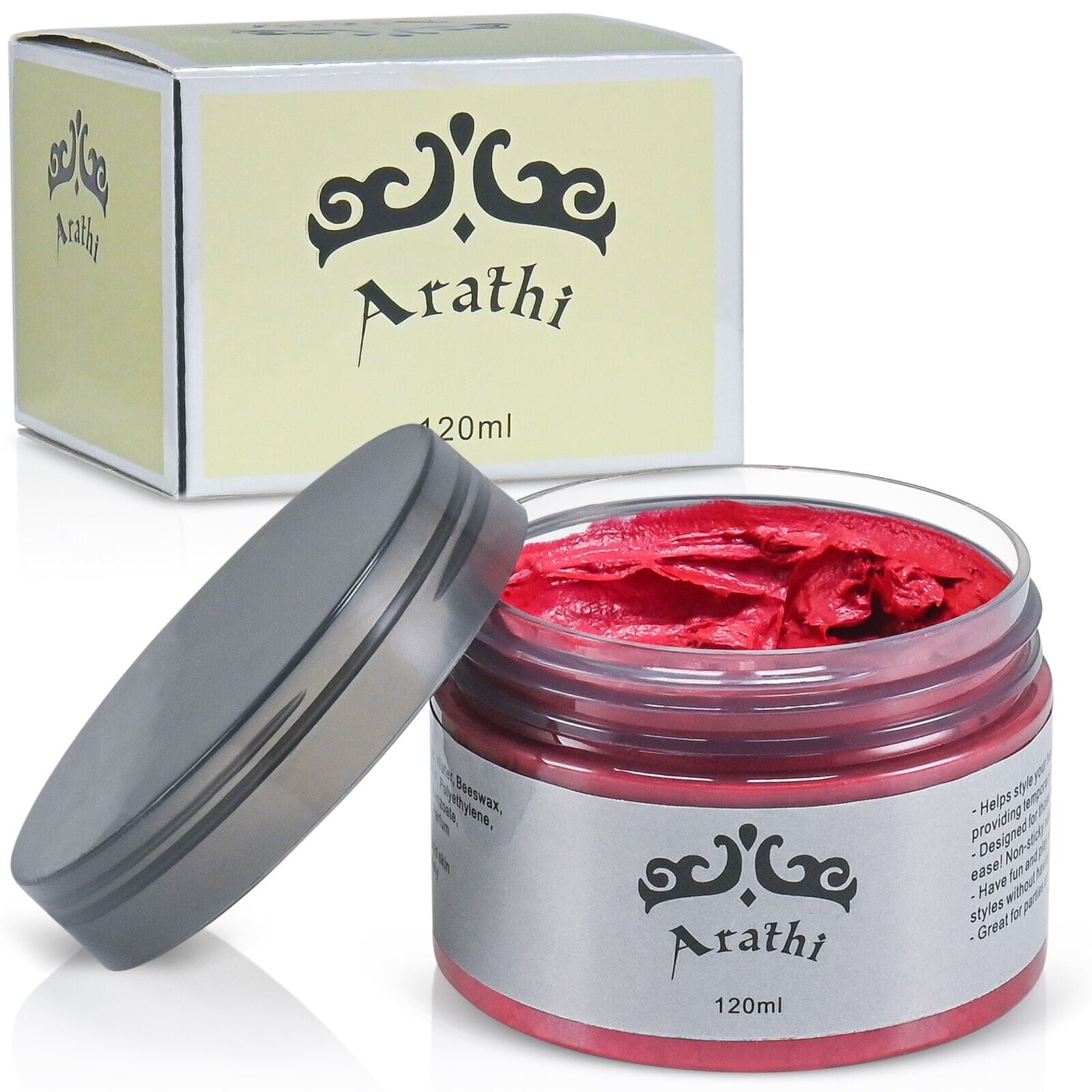 Arathi Temporary Hair Color Wax Mud Dye Cream, Rose Pink - Walmart.com