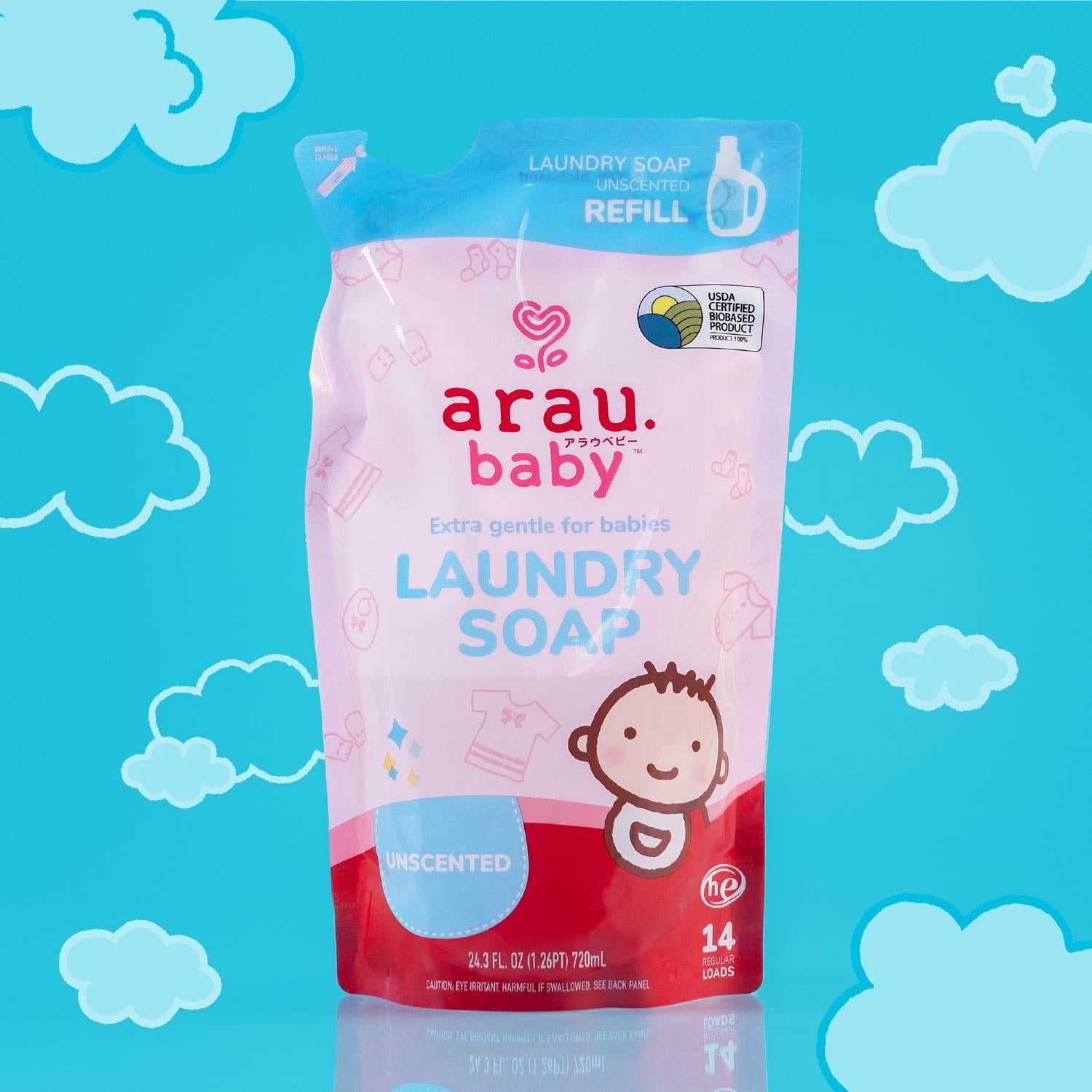 Arau Baby Liquid Laundry Soap Refill - Unscented (24.3 Fl Oz) - Walmart.com