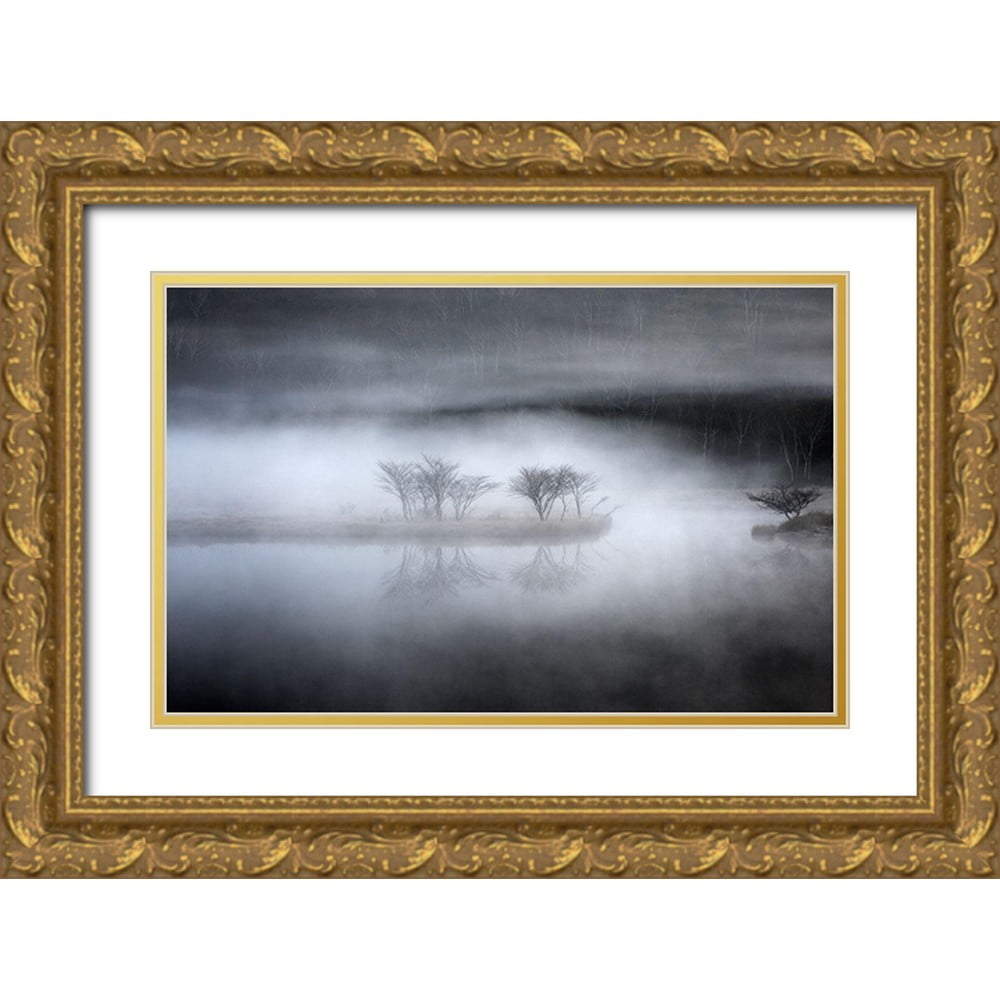 Araya, Teruo 32x22 Gold Ornate Wood Framed with Double Matting Museum ...