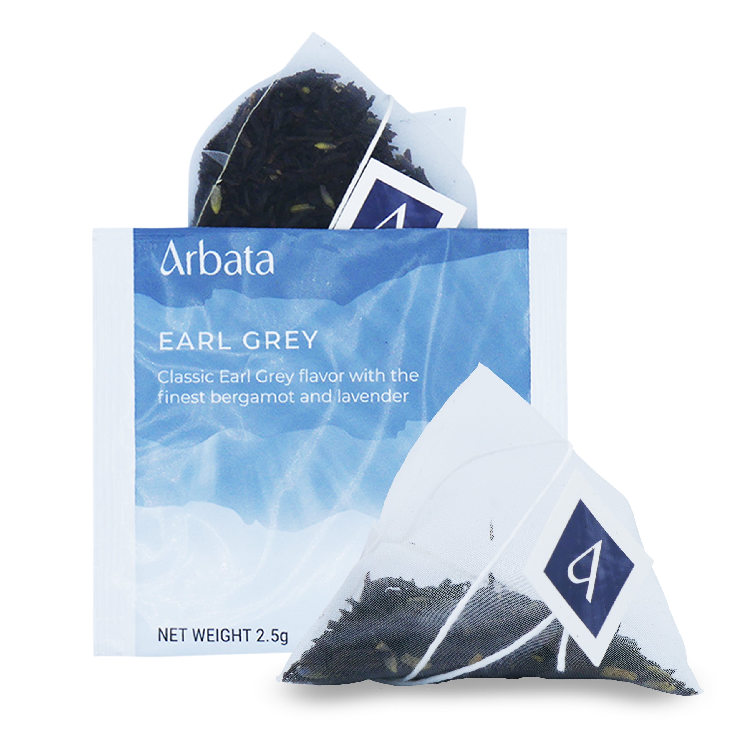 Arbata Earl Grey Tea, 24 Pyramid Tea Bags Caffeinated Black Tea ...