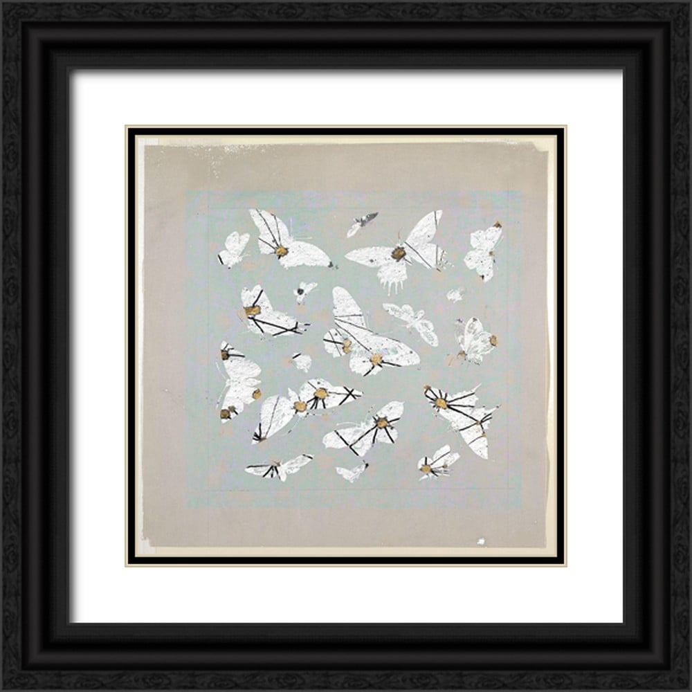 Arbel, Lori 15x15 Black Ornate Wood Framed with Double Matting Museum ...