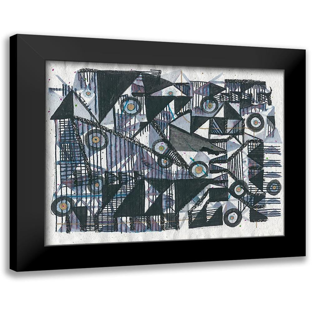 Arbel, Lori 24x20 Black Modern Framed Museum Art Print Titled - Circles ...