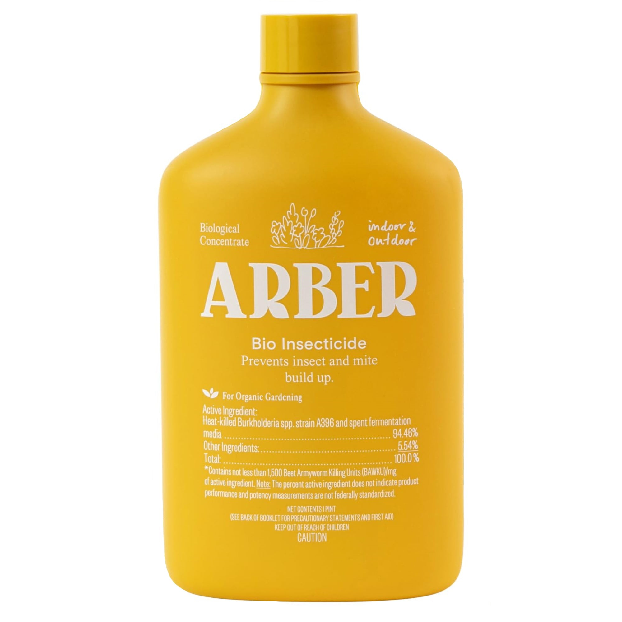 Arber Organic Bio Insecticide Indoor & Outdoor Biological Concentrate ...
