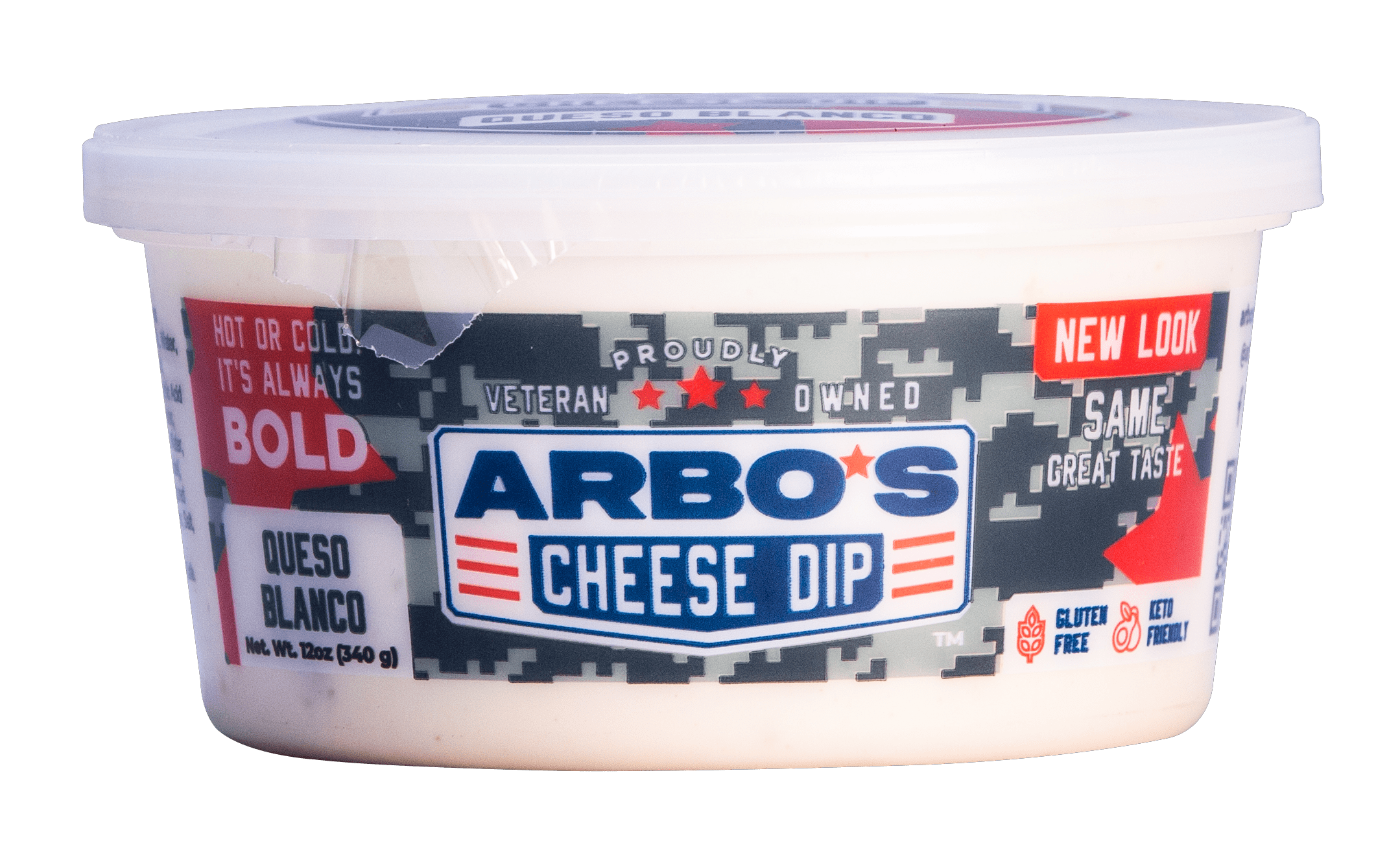 Arbo's Gluten-Free Queso Blanco Cheese Dip, Tub Shelf-Stable, 12 oz ...