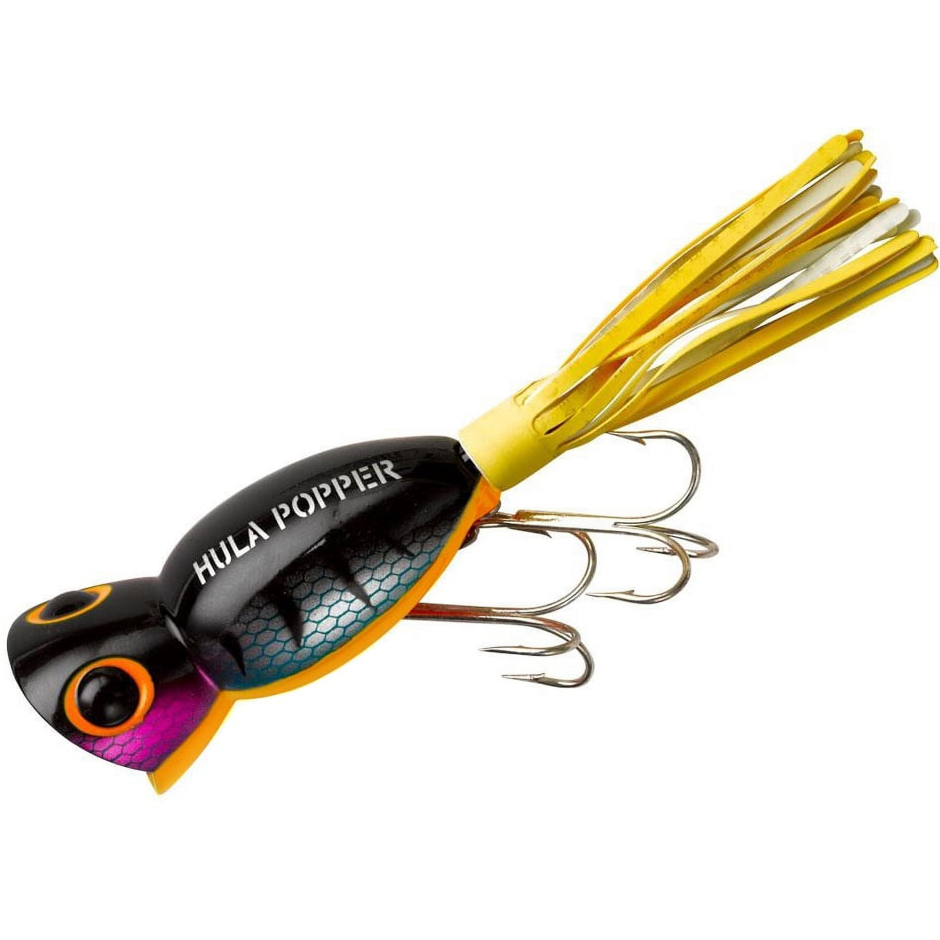 Arbogast Hula Popper Topwater Popper, 2 1/4in, 5/8 oz, Floating, Perch ...