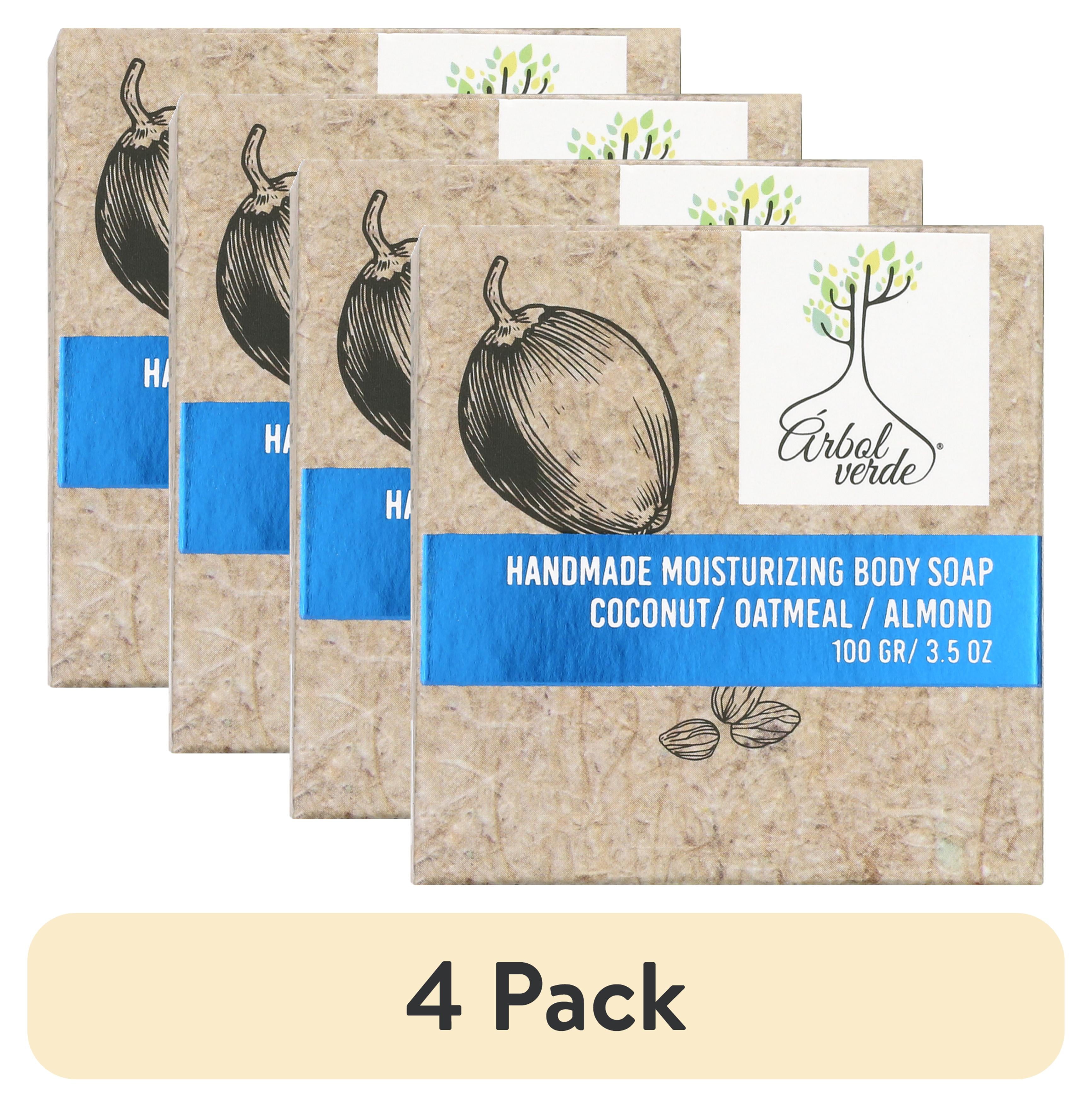 (4 pack) Arbol Verde Moisturizing Body Bar Soap, 3.53 oz, All Ages ...