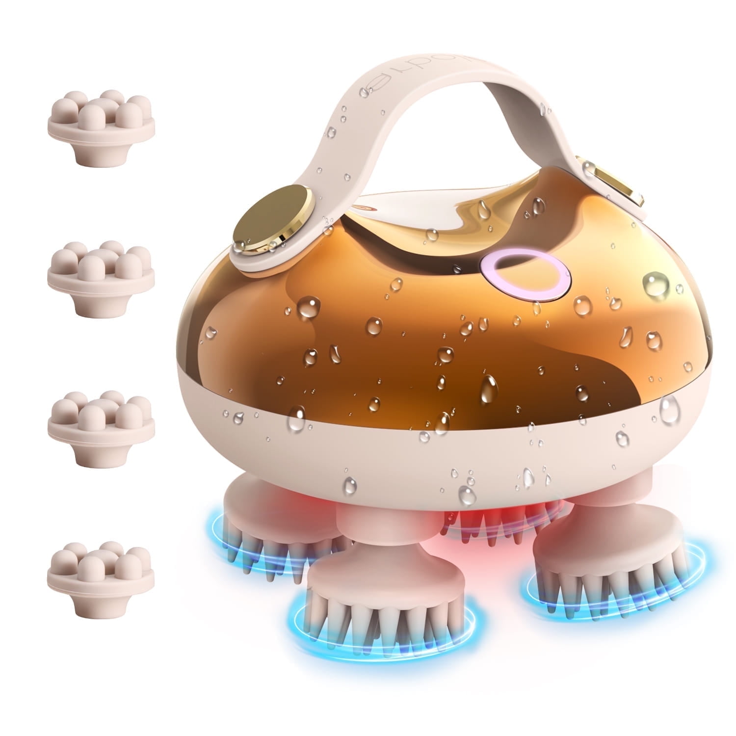 Arboleaf Electric Scalp Head Massager Handheld, Waterproof Head with 8 ...