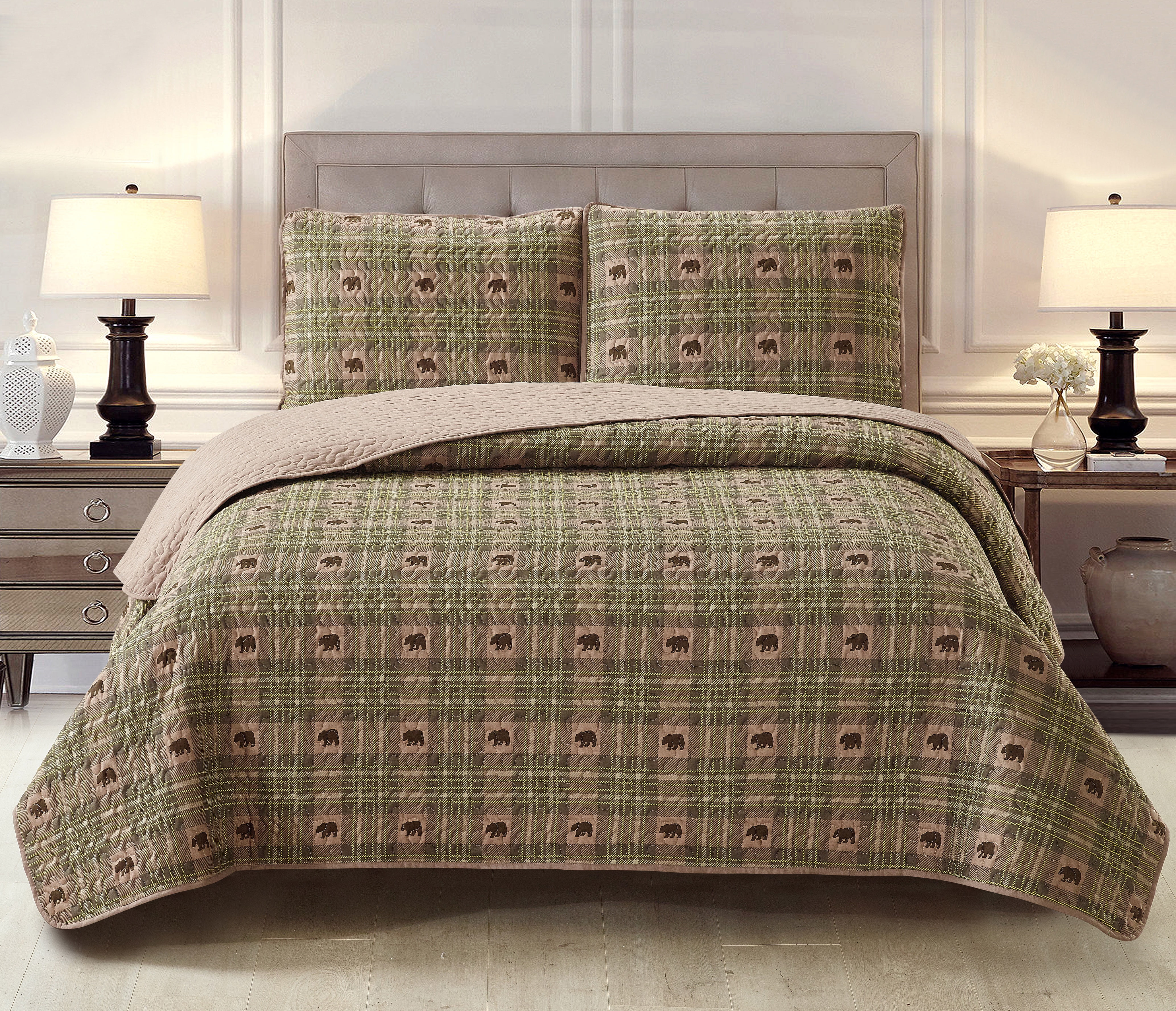 Arbor 3-piece Quilt Set Full/Queen 86x86 - Walmart.com