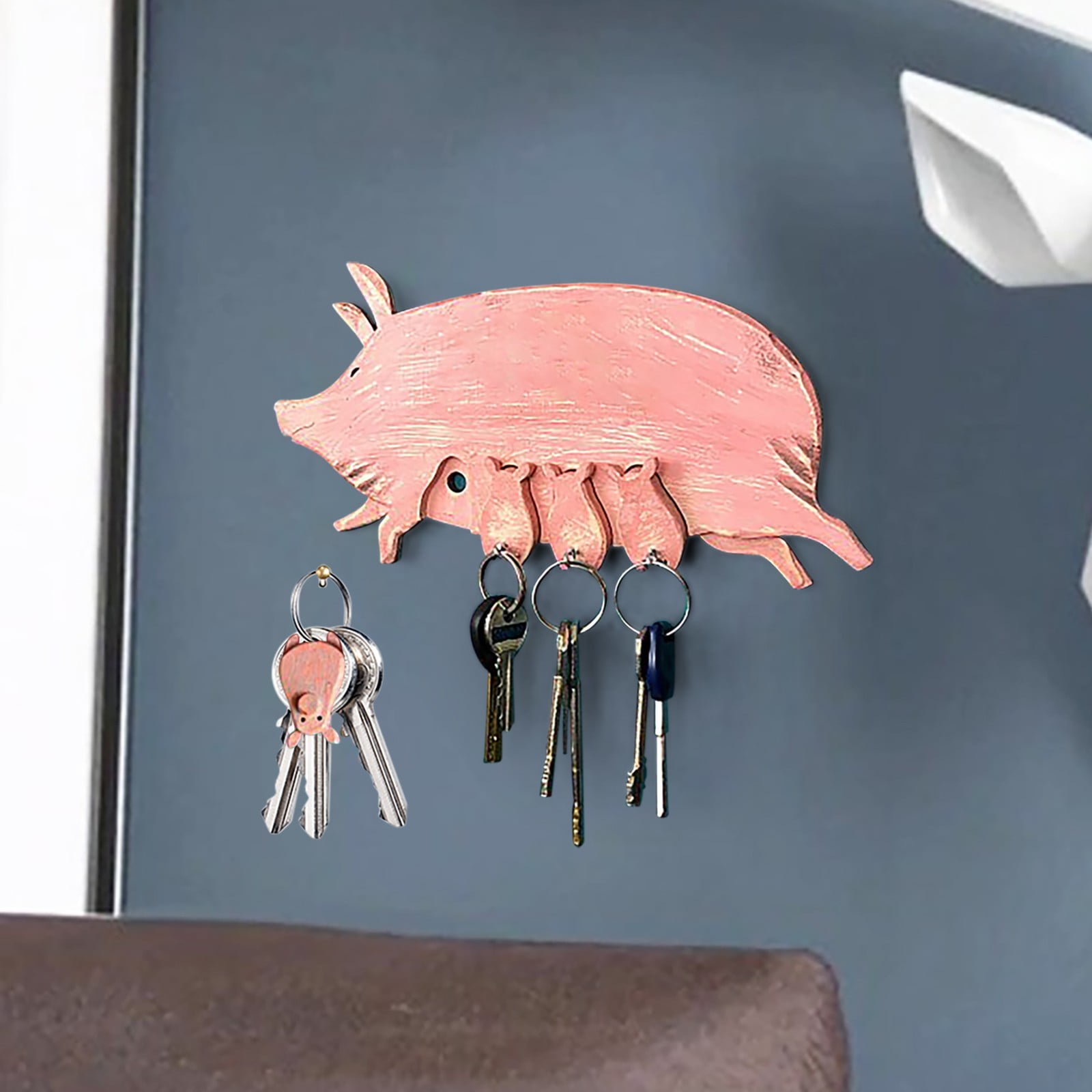 Arbor Day Clearance Pig Wall Decoration Animal Decoration Cute Pig Wall ...