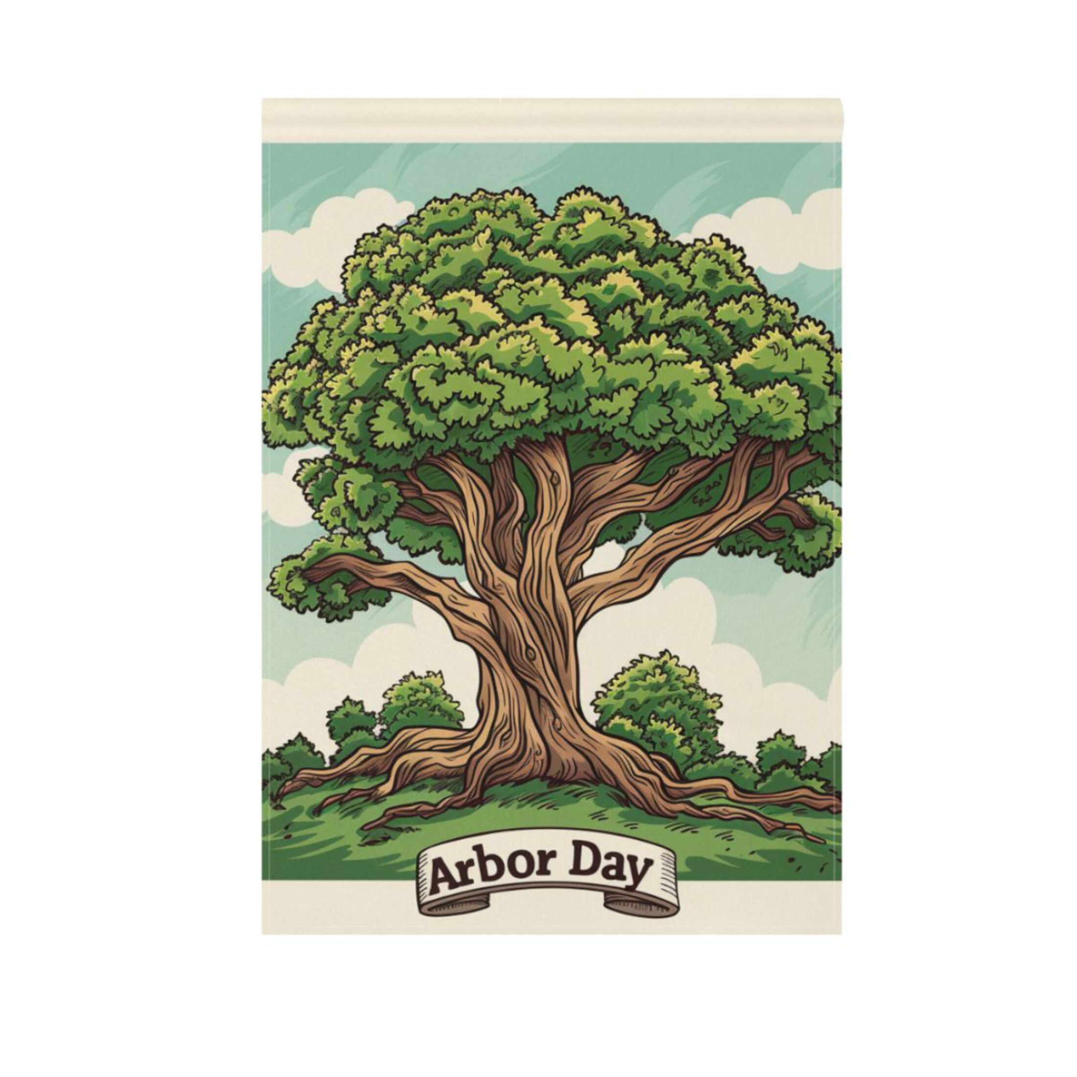 Arbor Day Tree Garden Flag 12"x18" Double-Sided Yard Flags for Outside ...