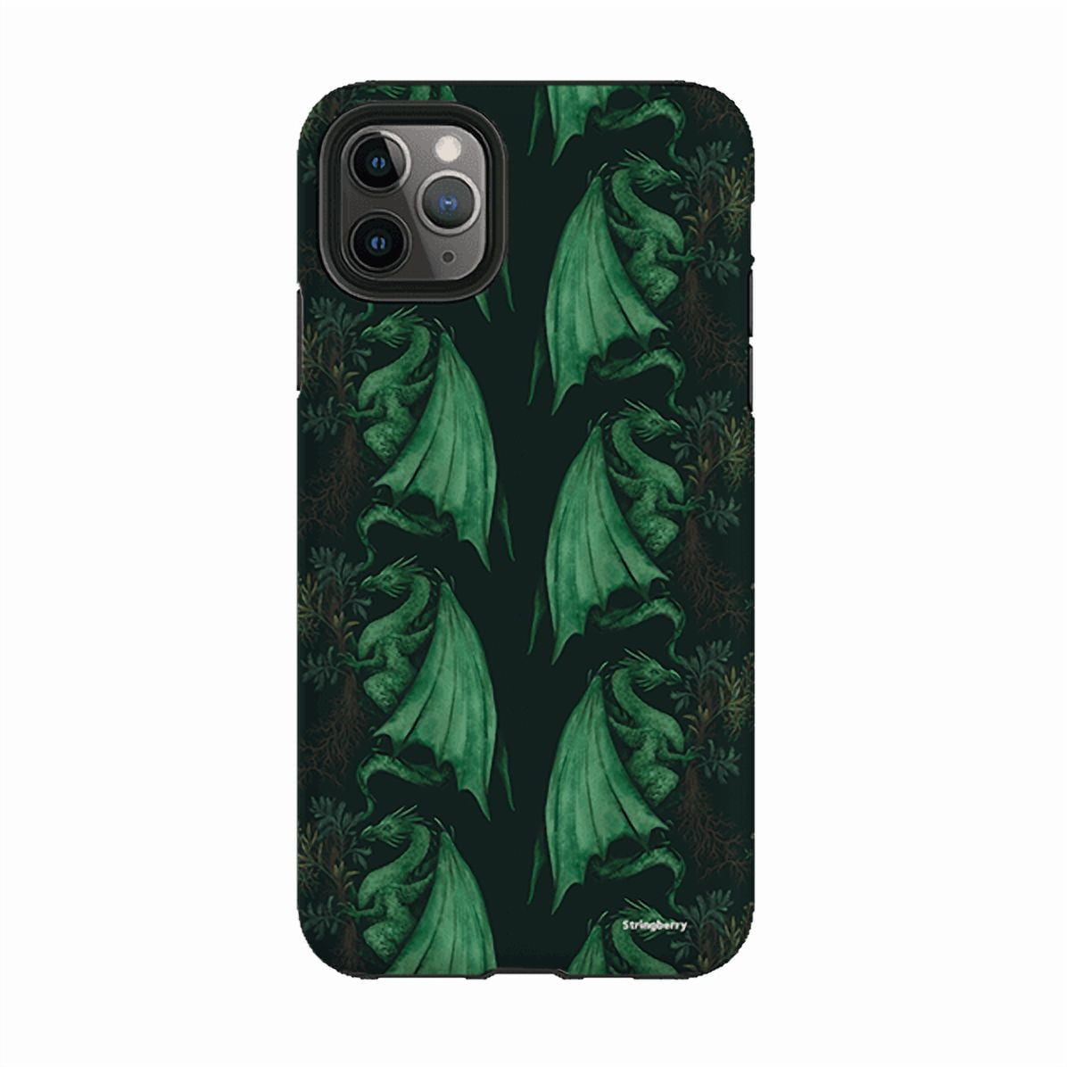 Arbor Dragon Pattern Fantasy Phone Case for iPhone 16 15 14 13 12 11 ...