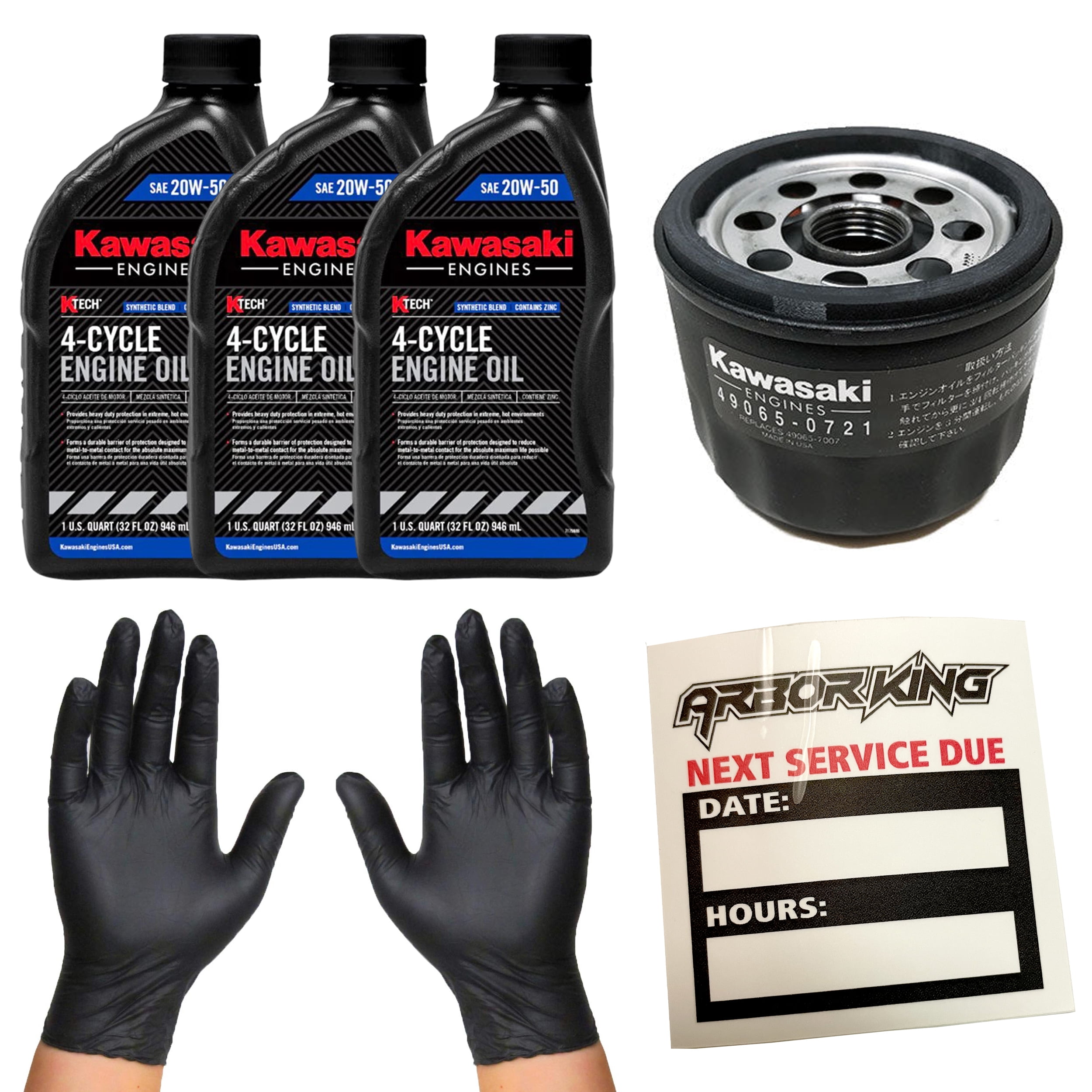 Arbor King 20W50 Oil Change Kit for Kawasaki FR651V FR691V FR730V ...