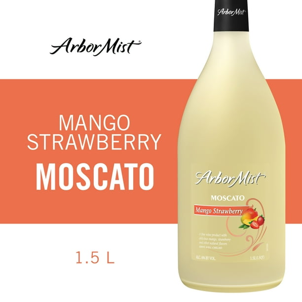 Arbor Mist, Mango Strawberry Moscato Fruit Wine, 1.5L Bottle - Walmart ...