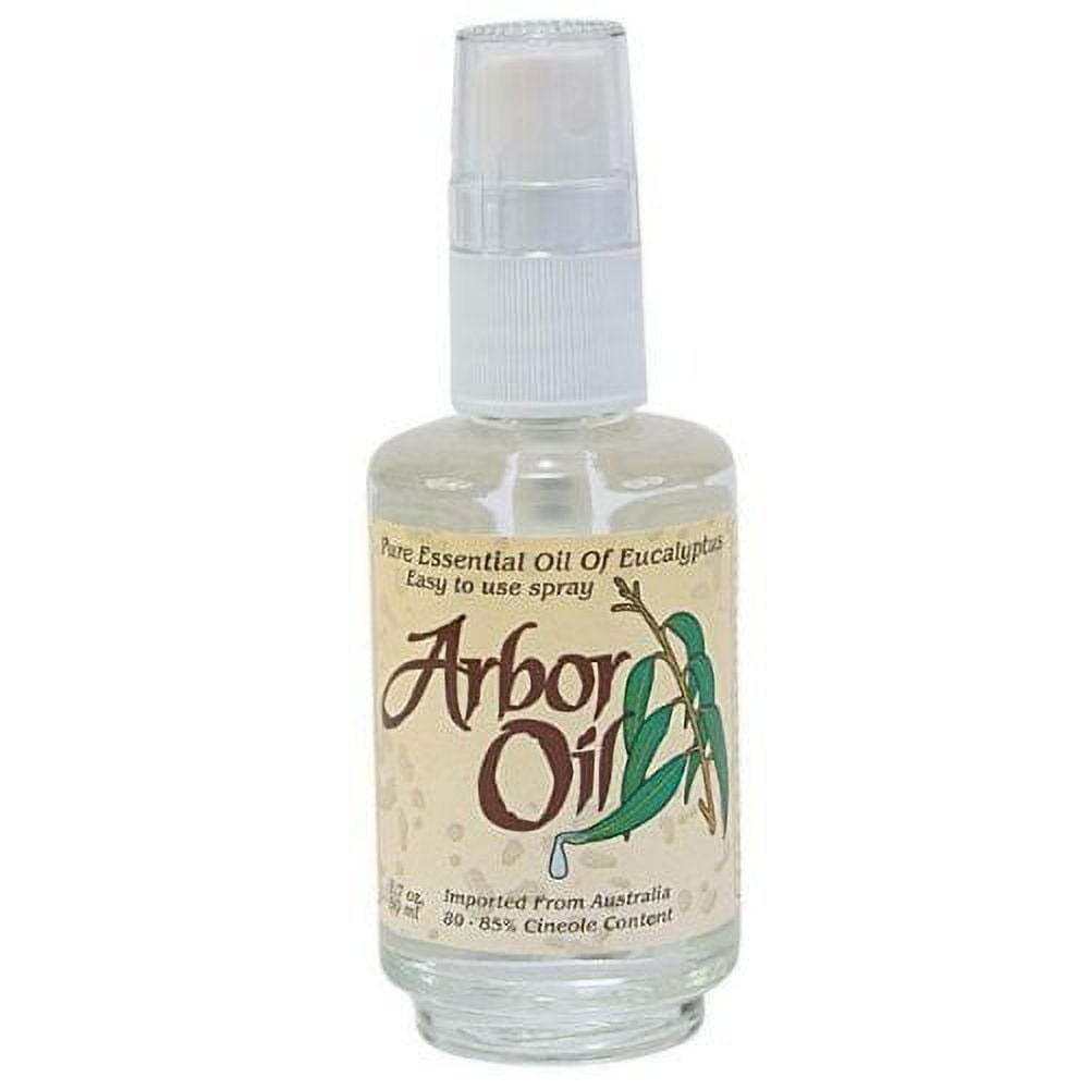 Arbor Oil Pure Essential Eucalyptus Oil, 1.7 Oz. for Cold & Flu, Sinus ...