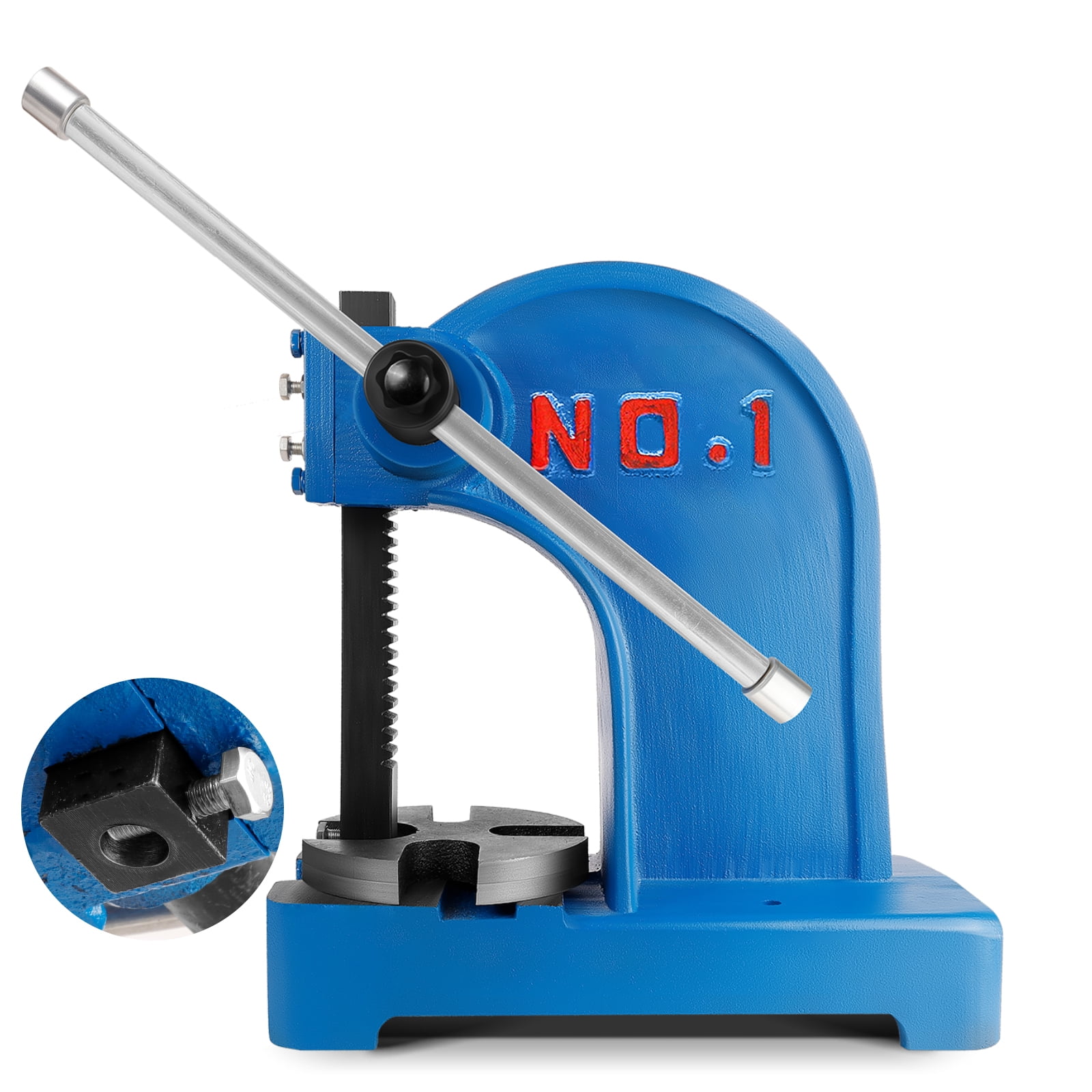 Arbor Press, 1 Ton Desktop Manual Press, Maximum Height 5.5 Inch Cast ...